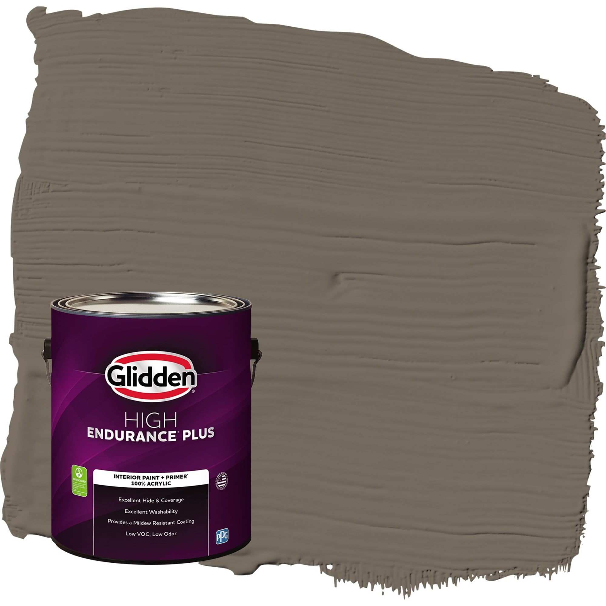 Glidden HEP Granite / Brown, Eggshell Interior Paint with Primer, 1 ...