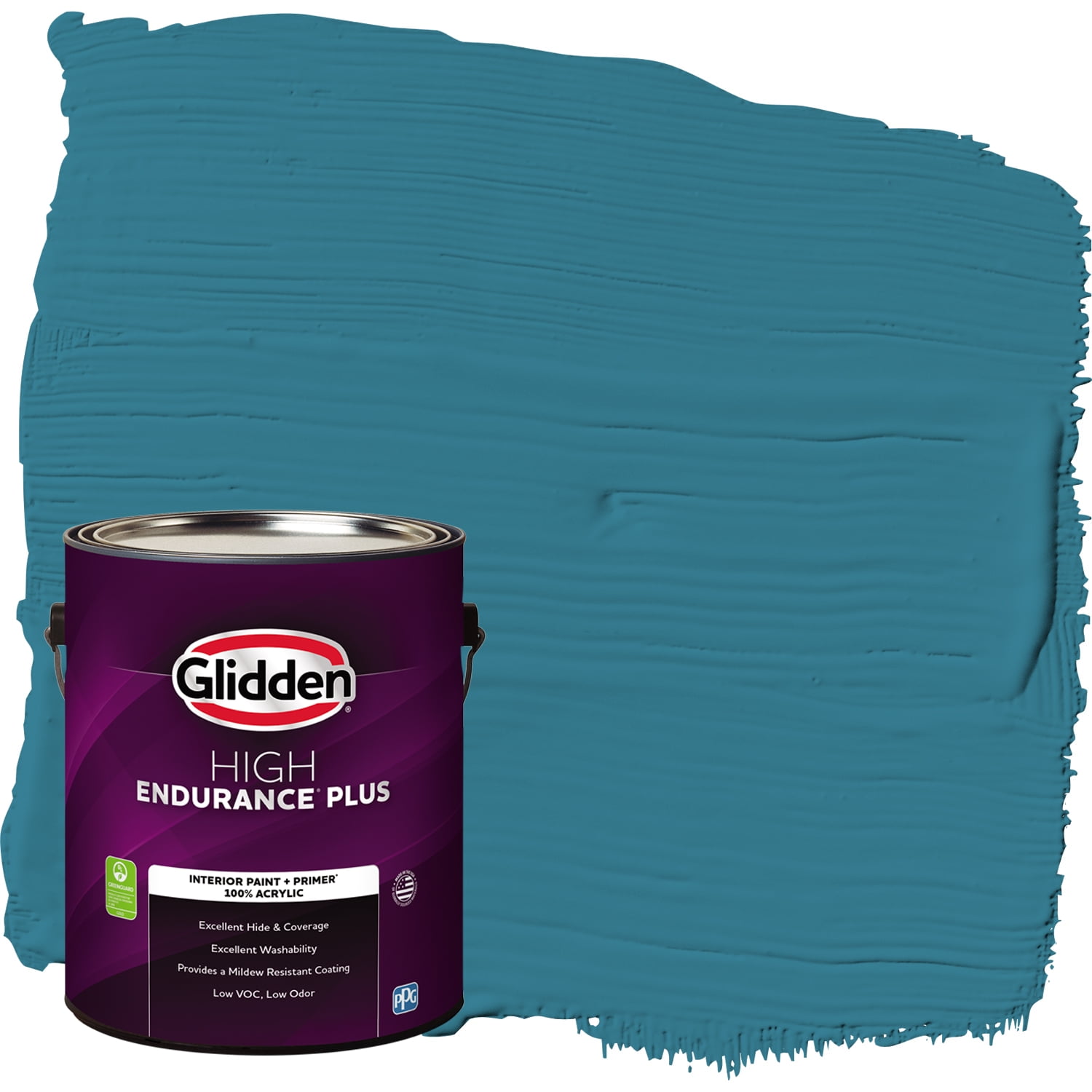 Glidden HEP Interior Paint + Primer Adventure / Blue, Flat, 1 Gallon ...