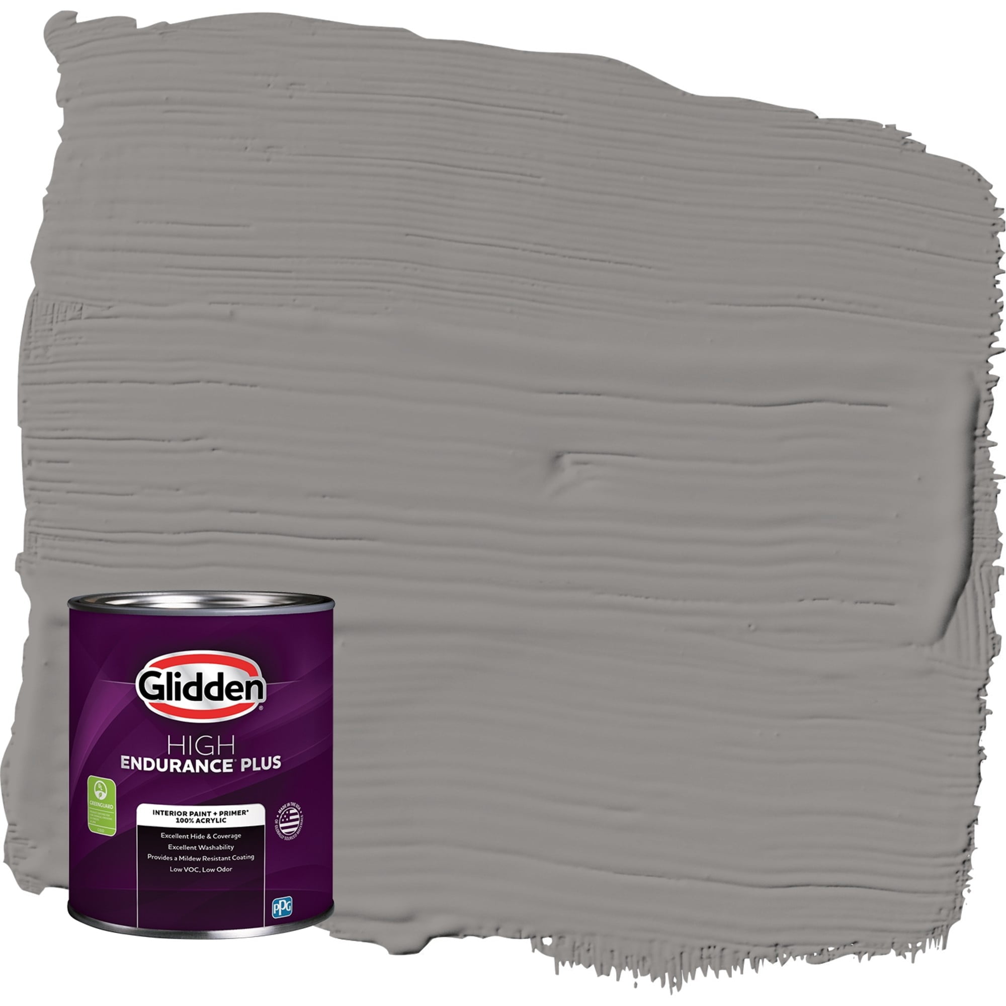 Glidden HEP Antique Silver / Grey Semi-Gloss Interior Paint with Primer ...
