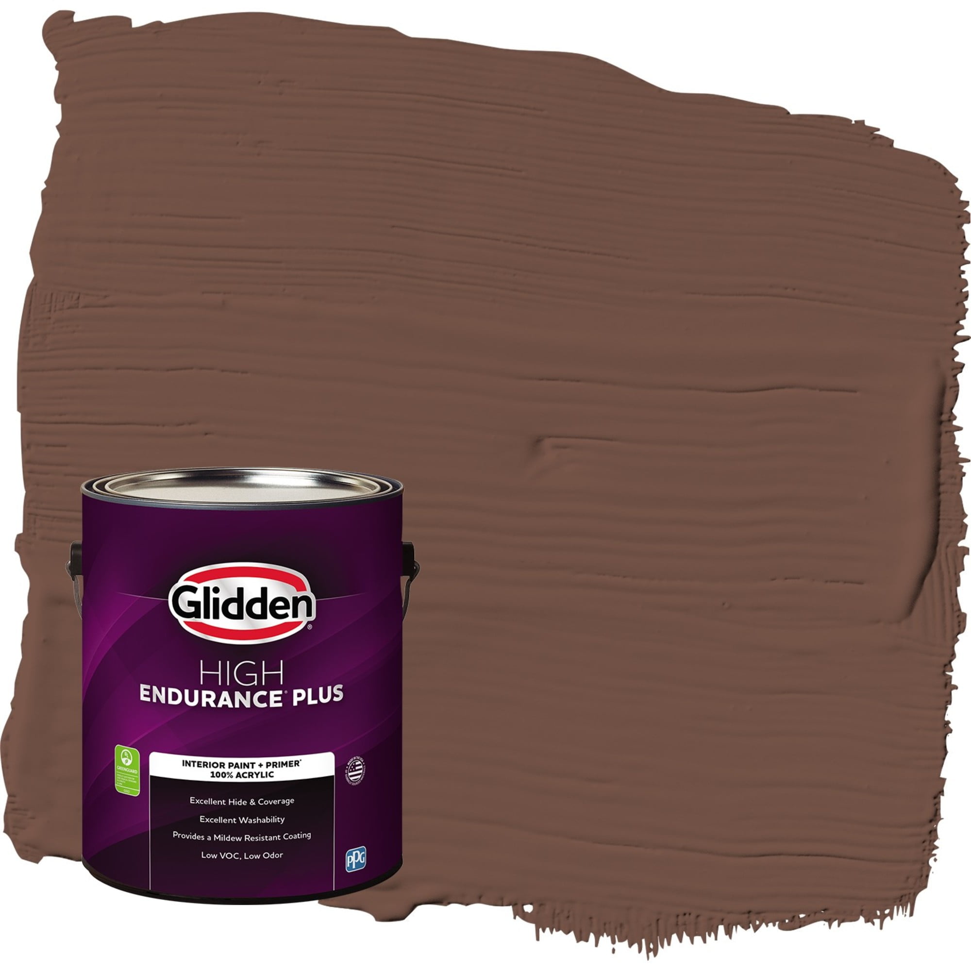 Glidden HEP Bigfoot / Brown Eggshell Interior Paint with Primer, 1 Gallon - Walmart.com