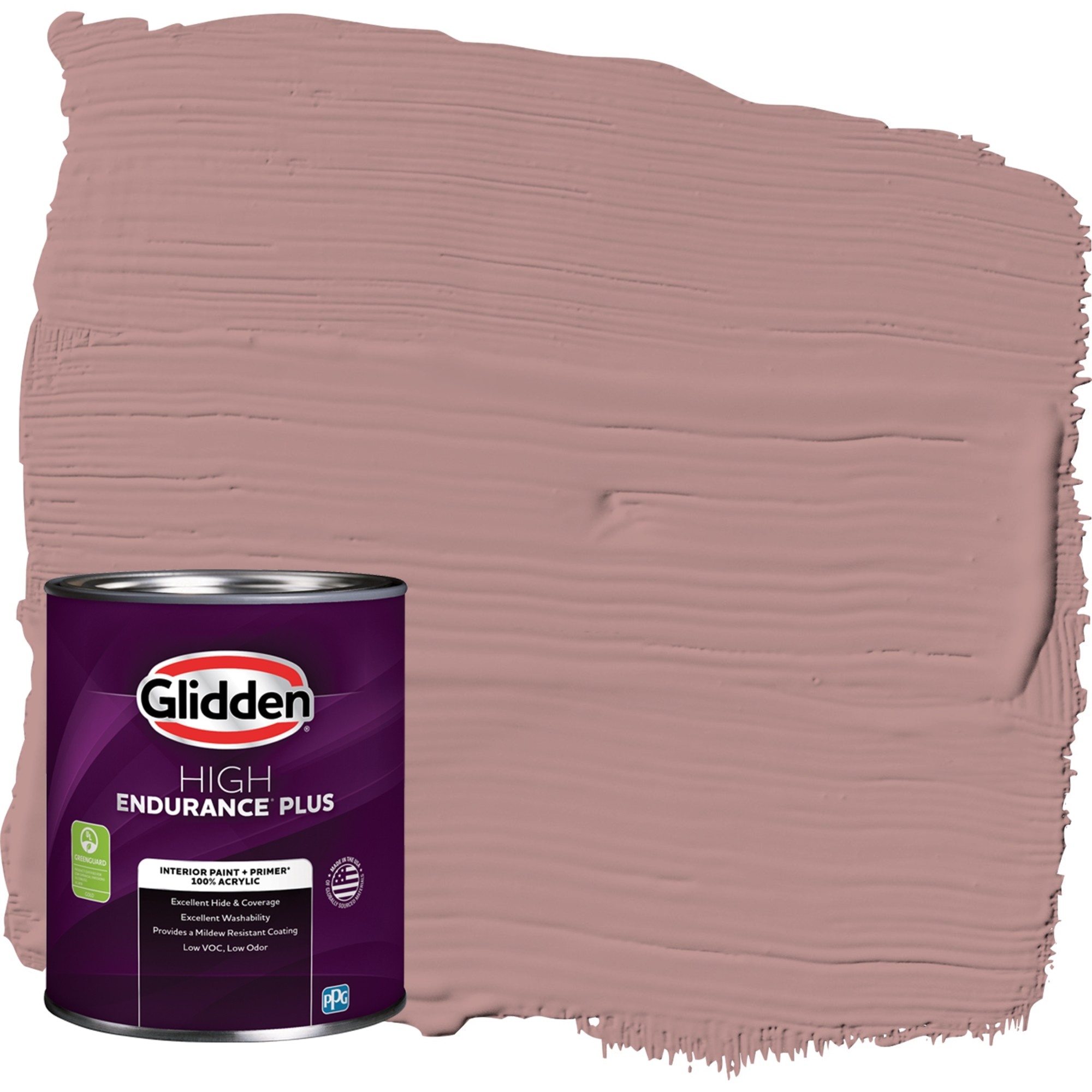 Glidden HEP Interior Paint & Primer Brandy Snaps / Red, Flat, 1 Quart ...
