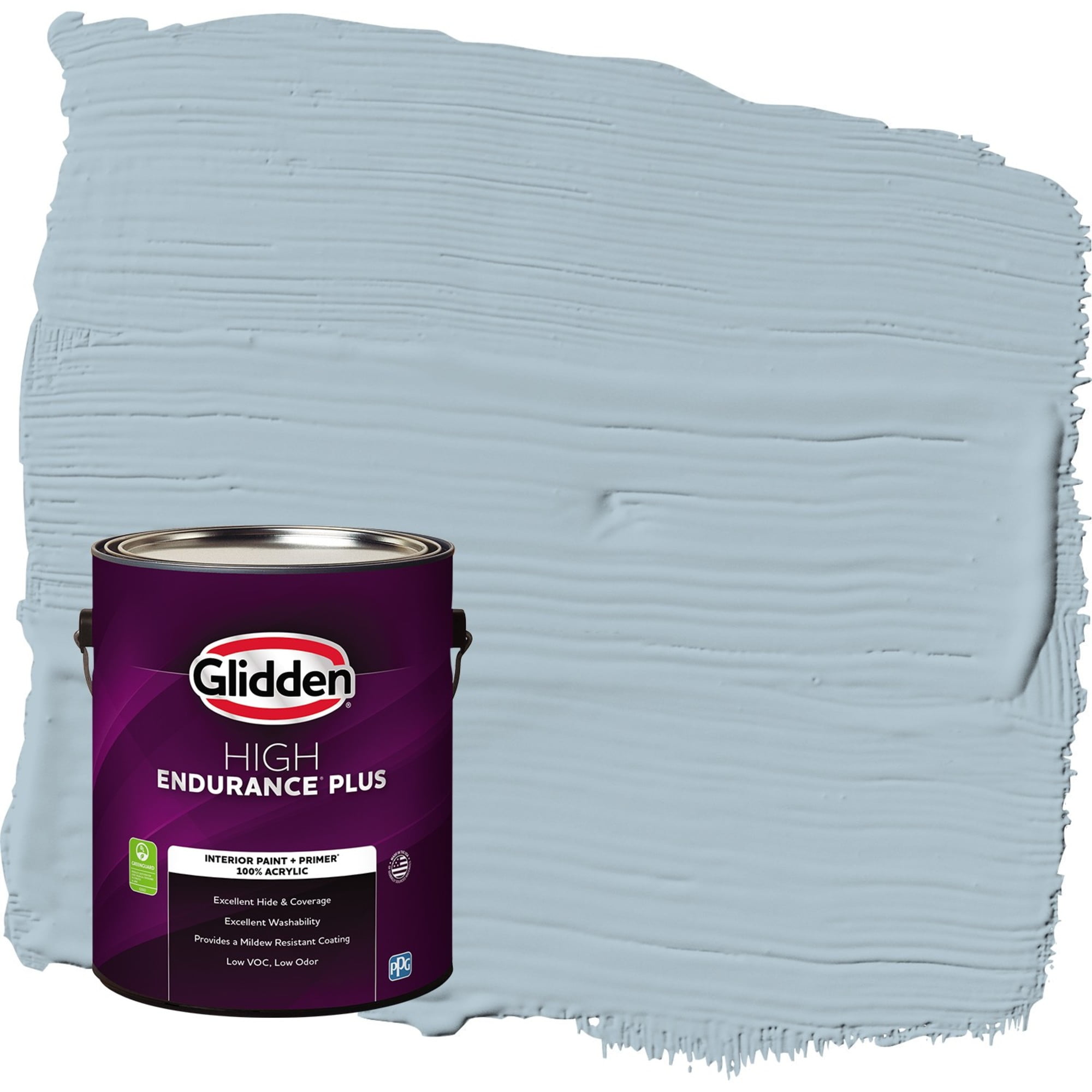 Glidden HEP Chambray / Blue Flat Interior Paint with Primer, 1 Gallon ...
