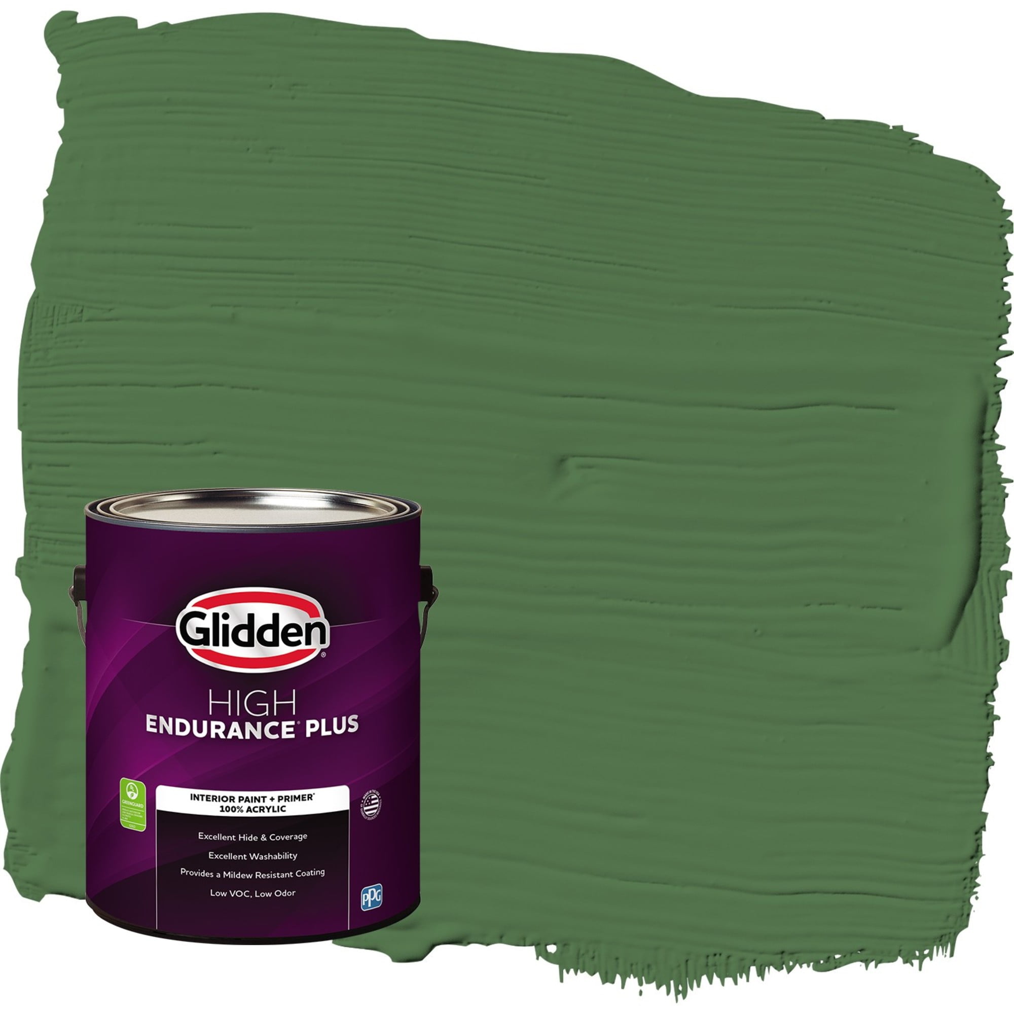 Glidden HEP Clover Leaf / Green Flat Interior Paint with Primer, 1 ...
