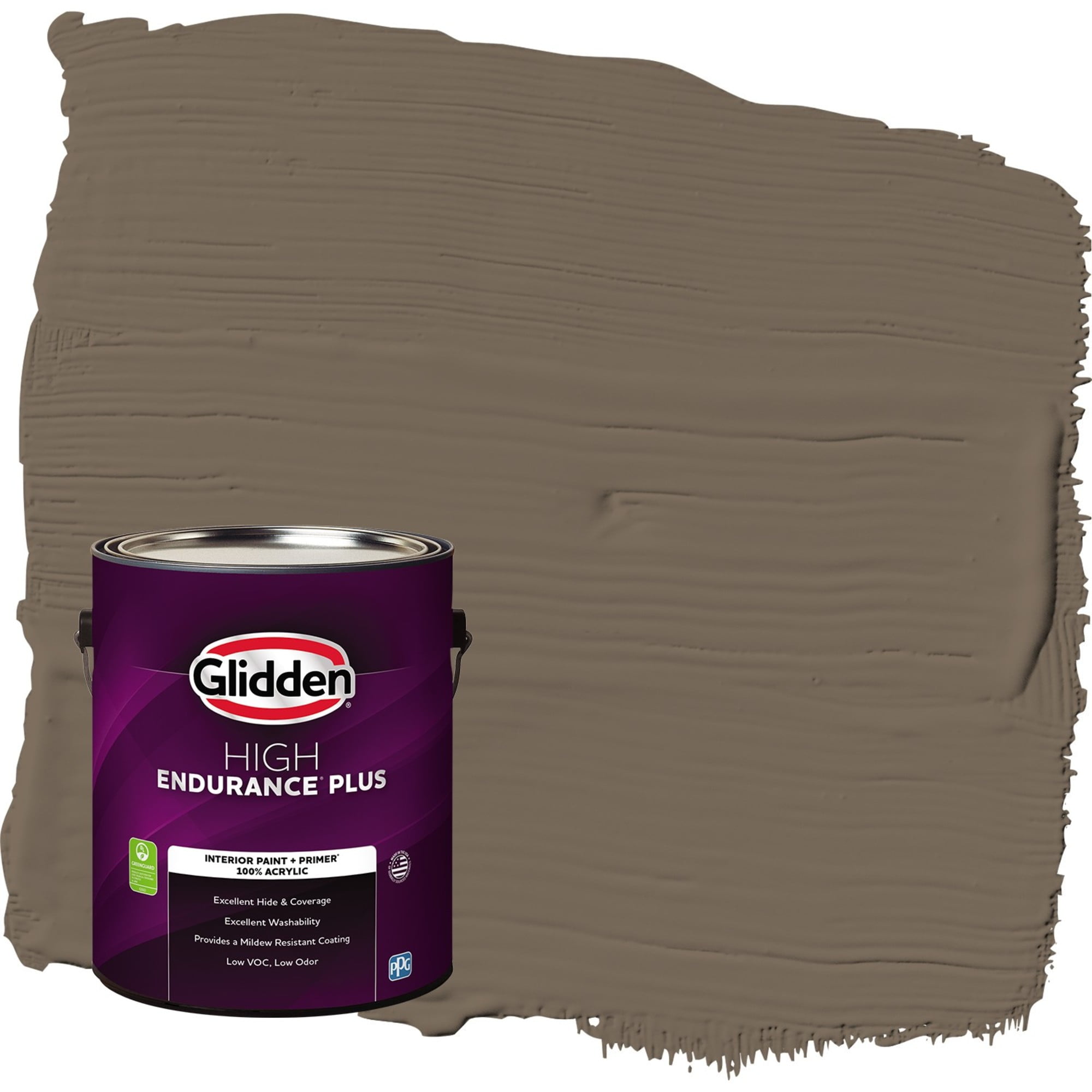 Glidden HEP Curlew / Brown Flat Interior Paint with Primer, 1 Gallon - Walmart.com