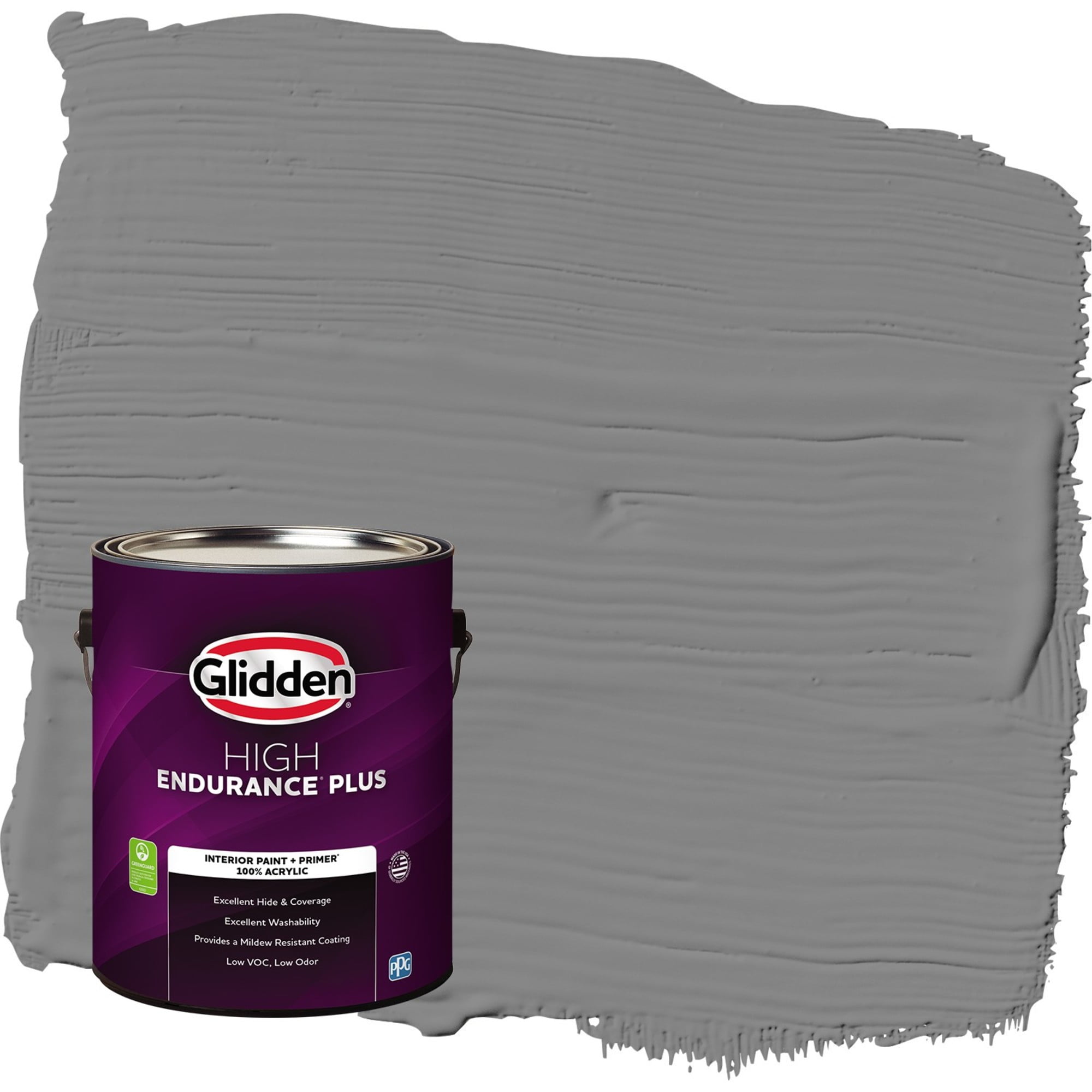 Glidden HEP Dover Gray / Grey, Semi-Gloss Interior Paint with Primer, 1 ...