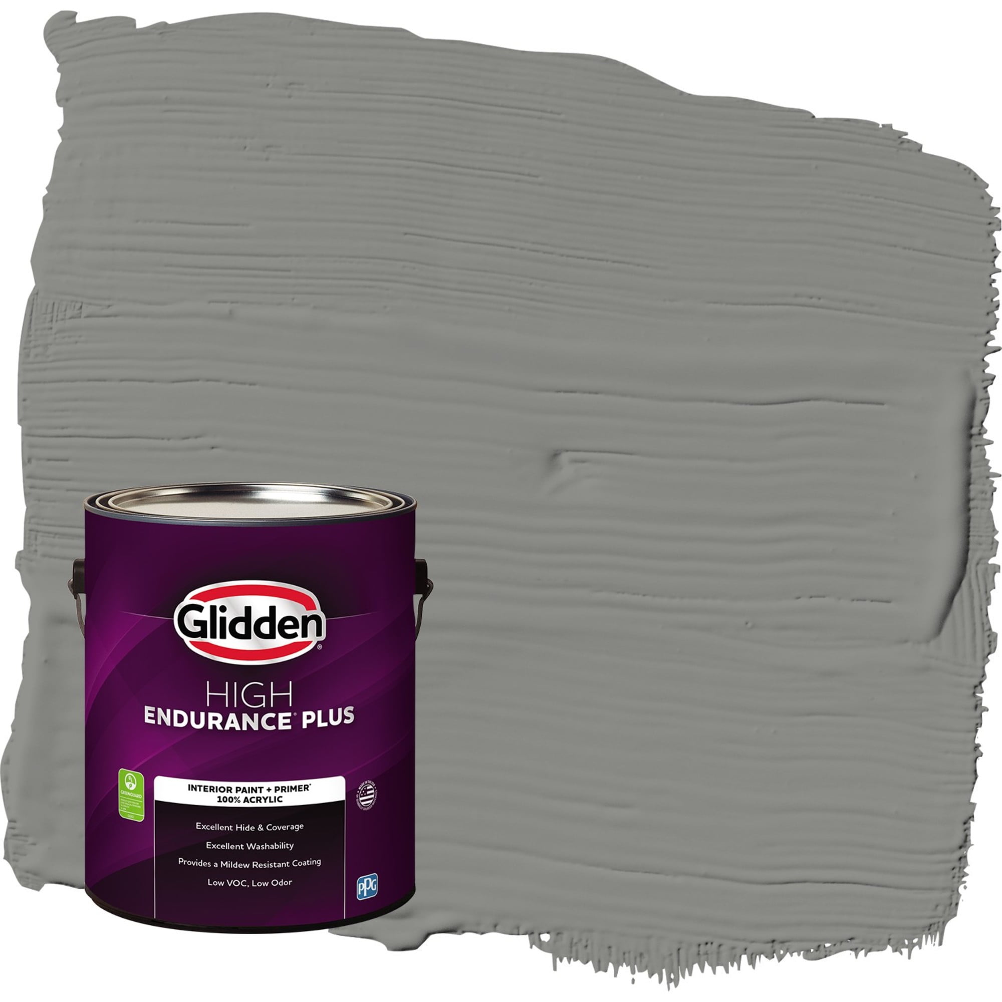 Glidden HEP Downpour / Grey Eggshell Interior Paint with Primer, 1 ...