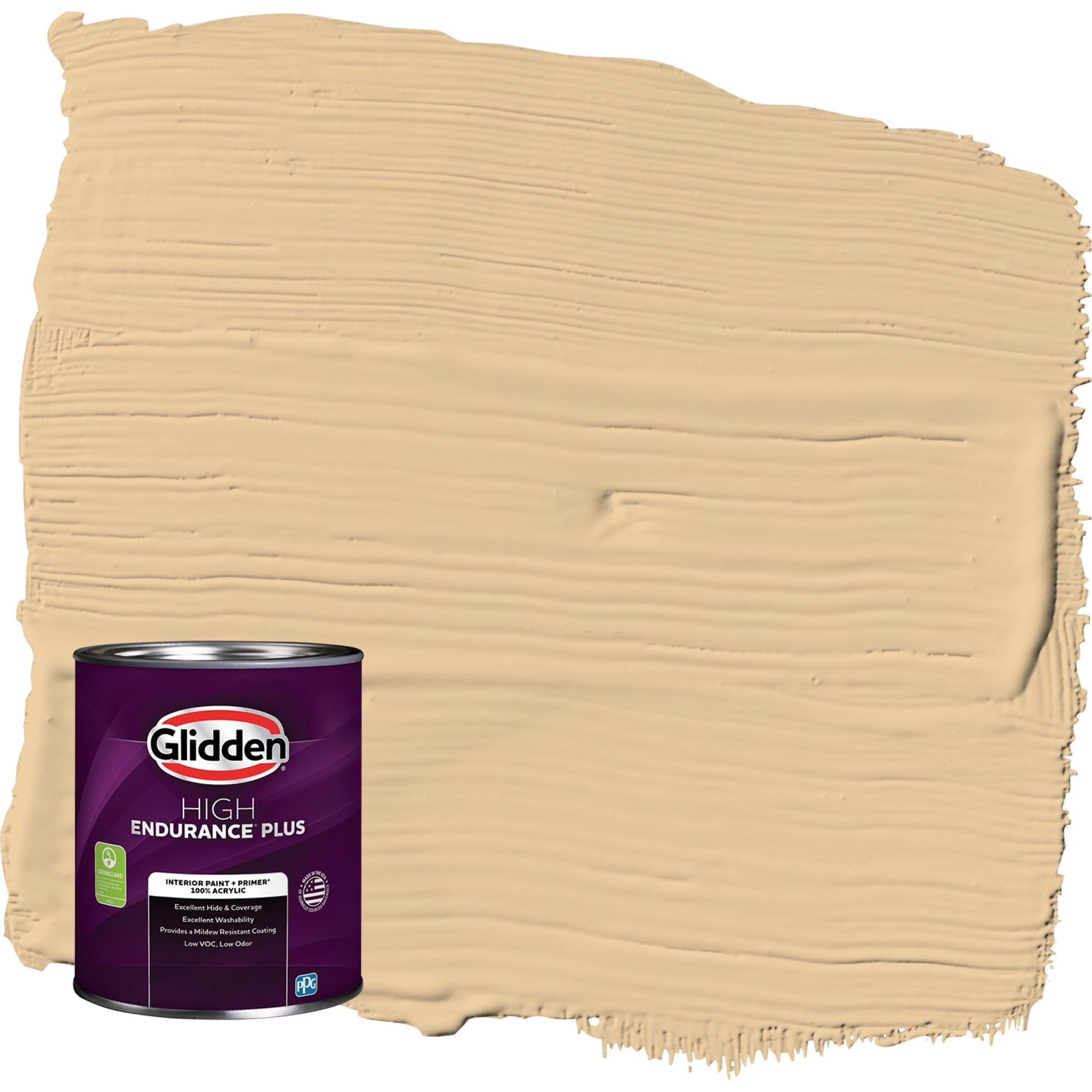Glidden HEP Faint Fawn / Yellow, Eggshell Interior Paint with Primer, 1 ...
