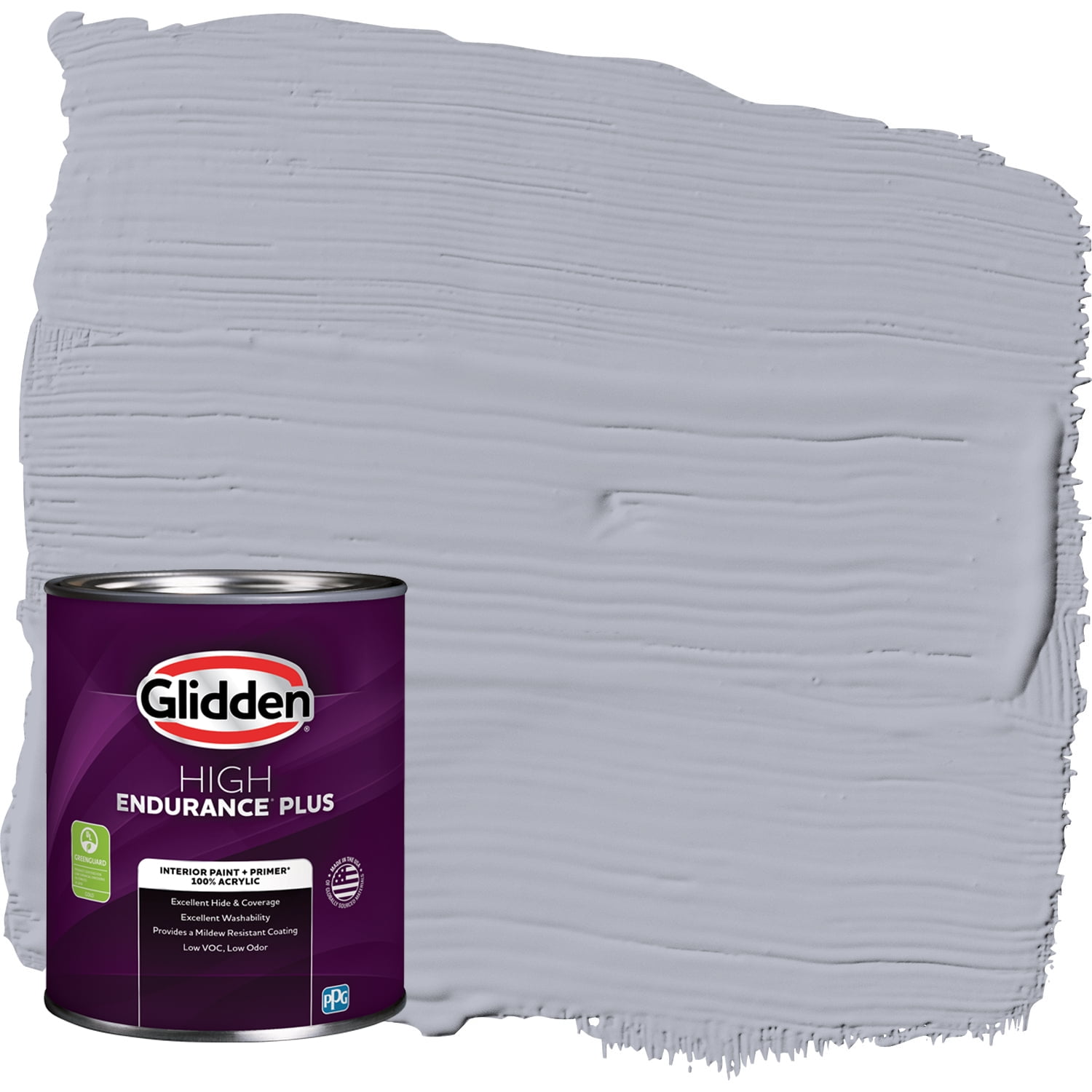 Glidden HEP Interior Paint + Primer Glistening Gray / Grey, Flat, 1 ...