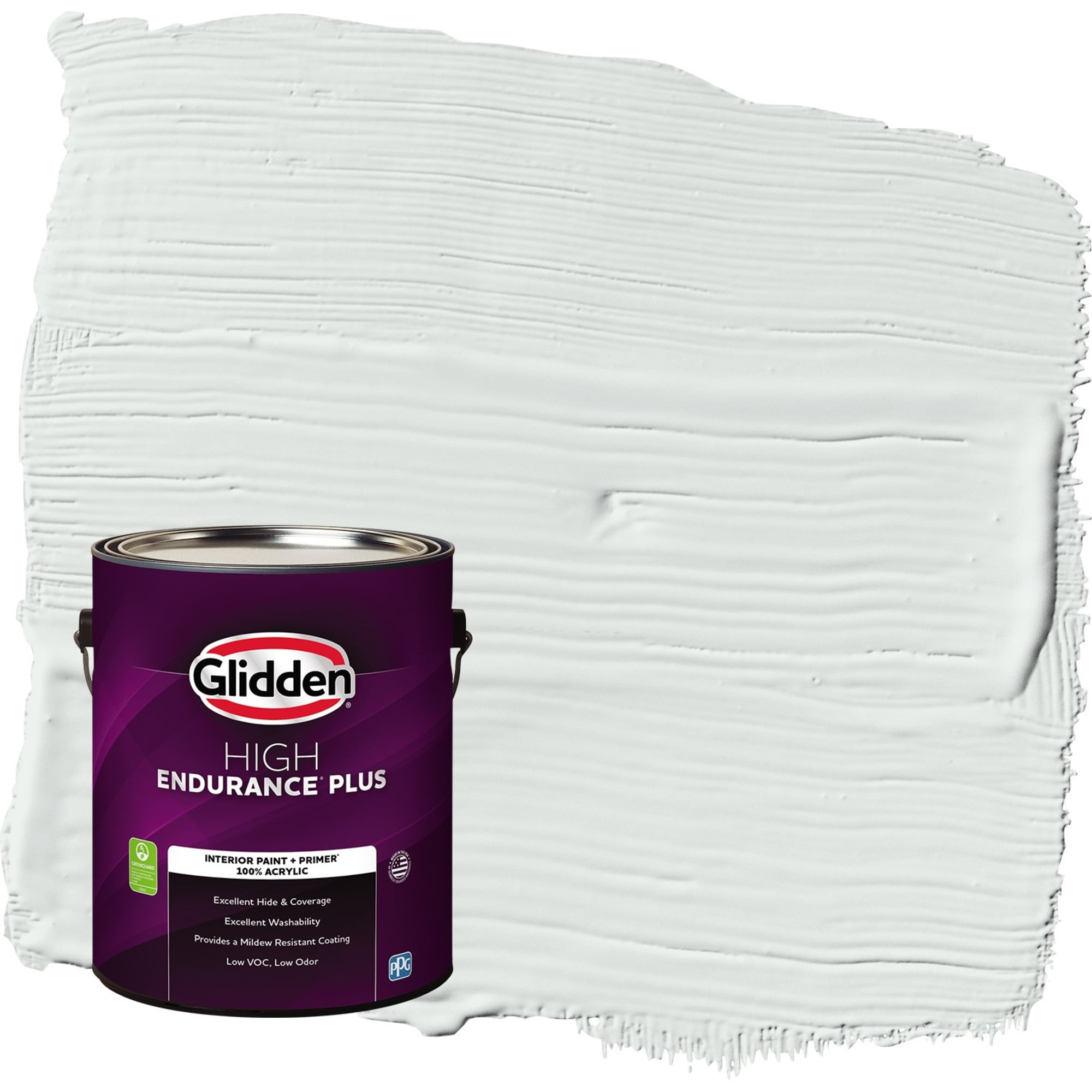 Glidden HEP Icy Bay / Off-White Flat Interior Paint with Primer, 1 ...
