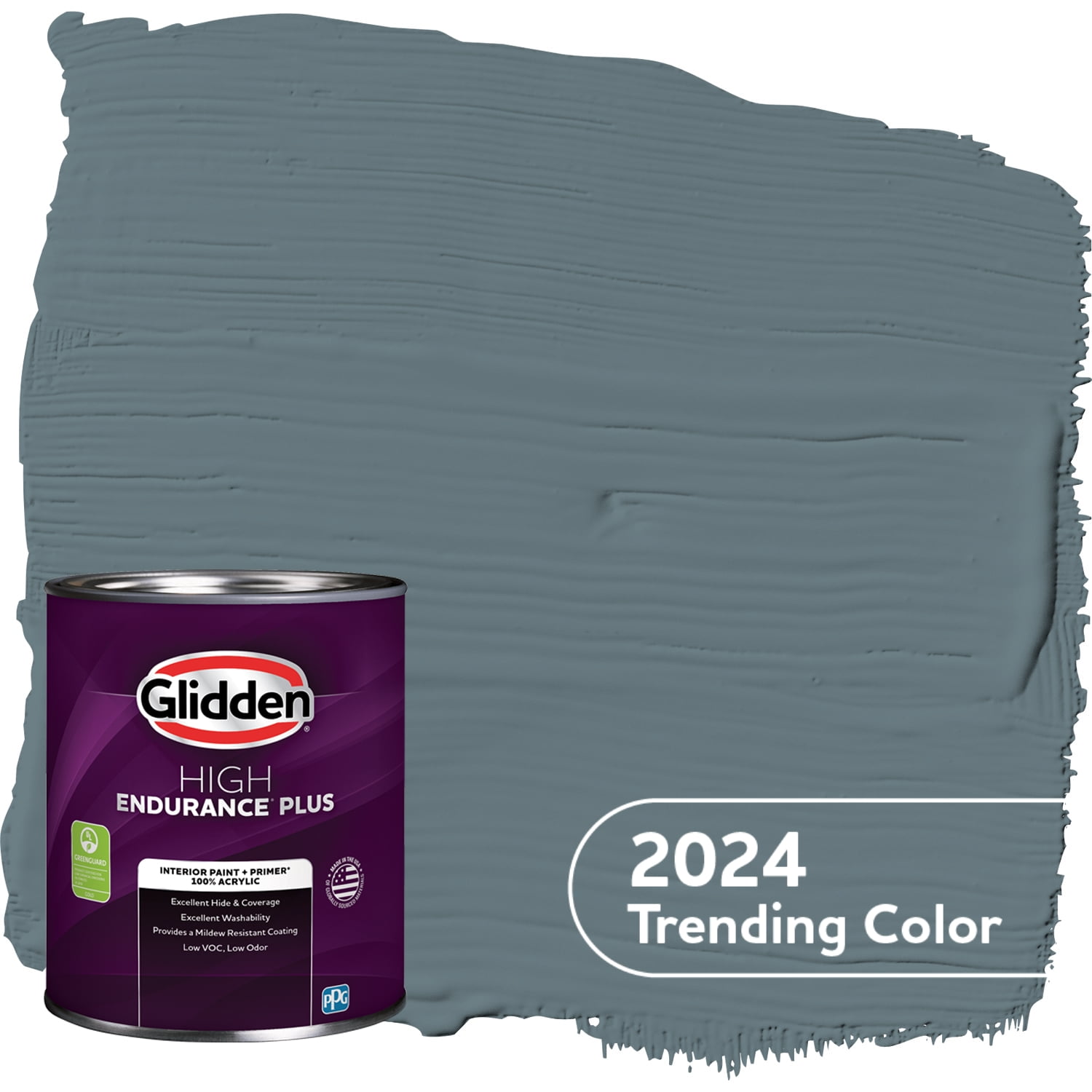 Glidden HEP Interior Paint + Primer Night Rendezvous / Blue, Eggshell ...