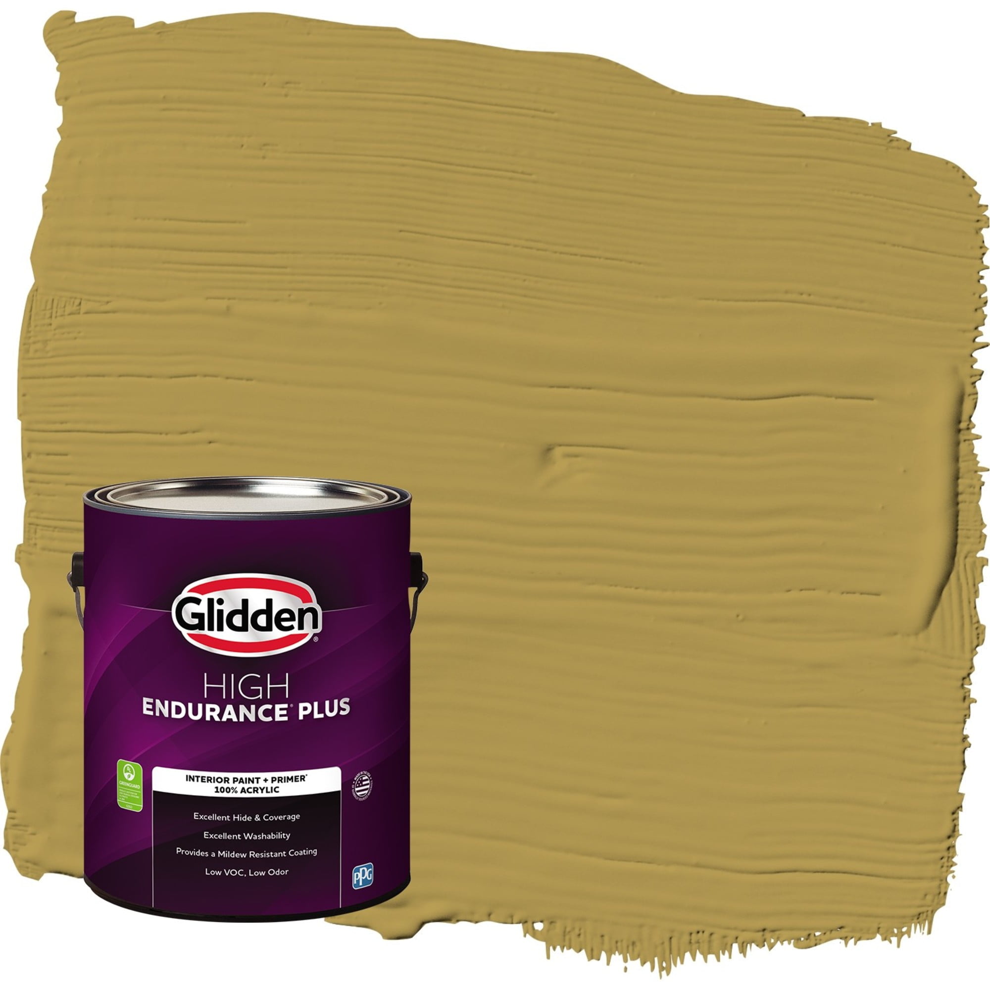 Glidden HEP Obsession / Yellow Eggshell Interior Paint with Primer, 1 ...