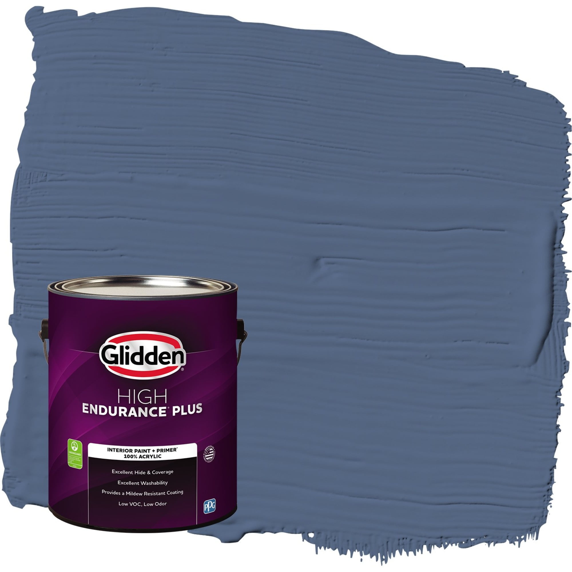 Glidden HEP Stained Glass / Blue Flat Interior Paint with Primer, 1 ...