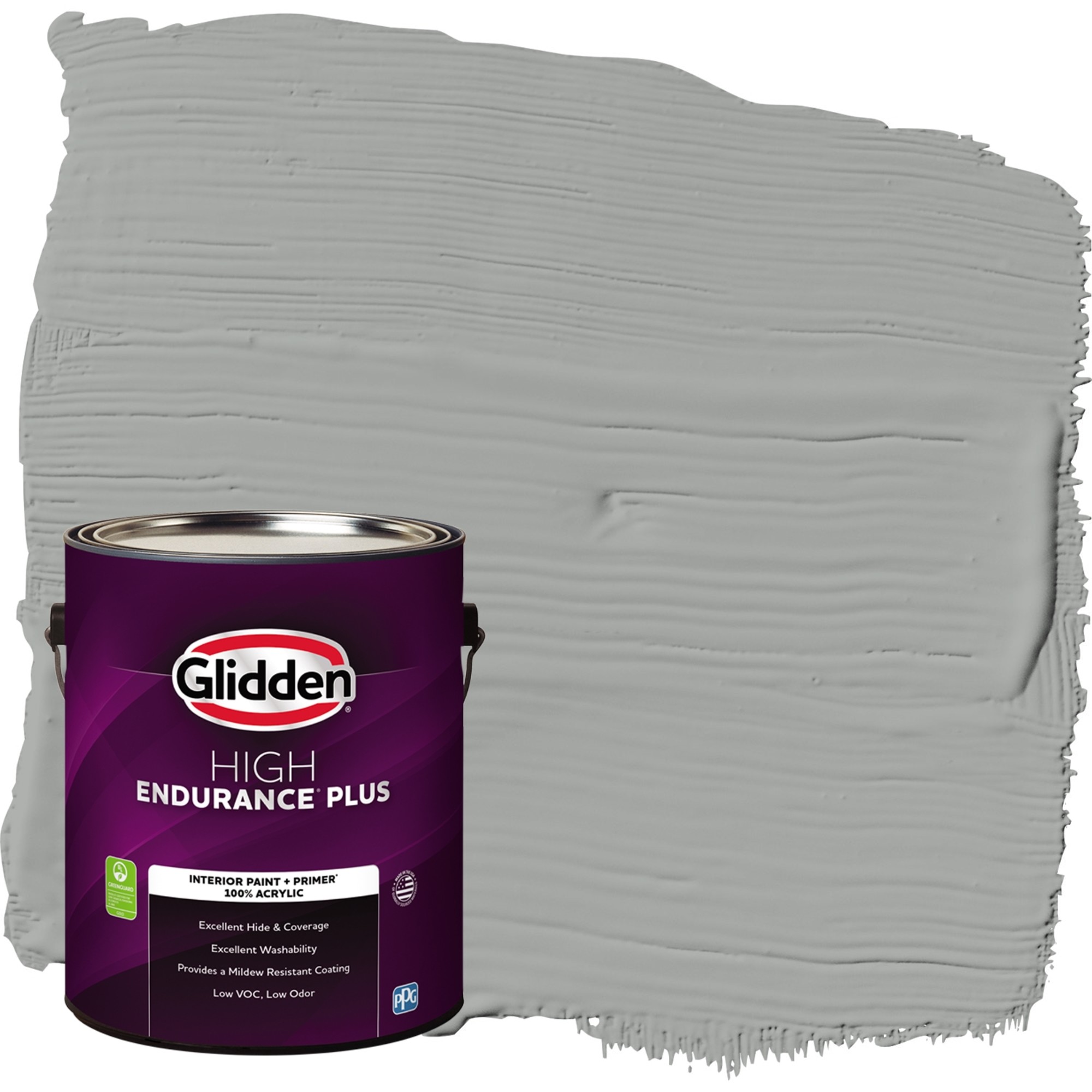 Glidden HEP Interior Paint & Primer Stepping Stone / Grey, Semi Gloss ...
