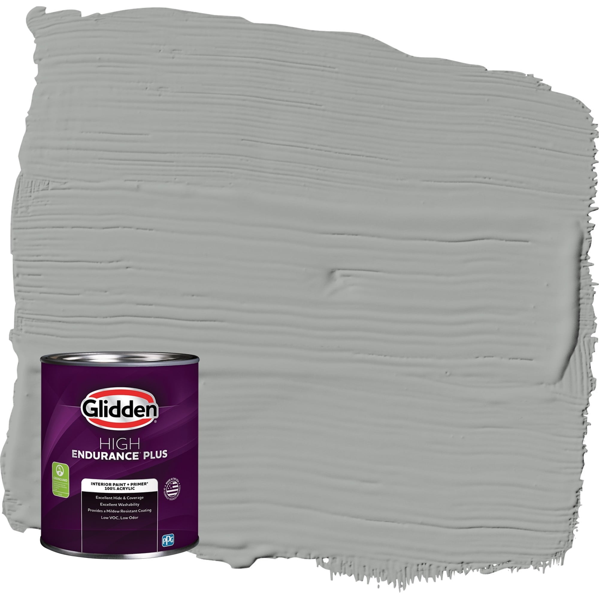 Glidden HEP Stepping Stone / Gray, Semi-Gloss Interior Paint with ...
