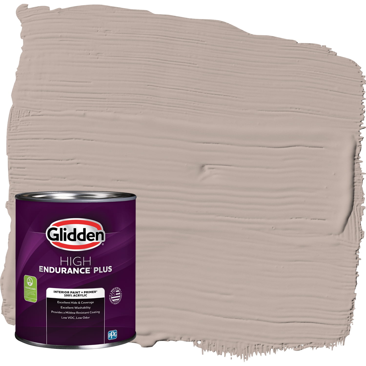 Glidden HEP Interior Paint + Primer Thumper / Beige, Flat, 1 Quart ...