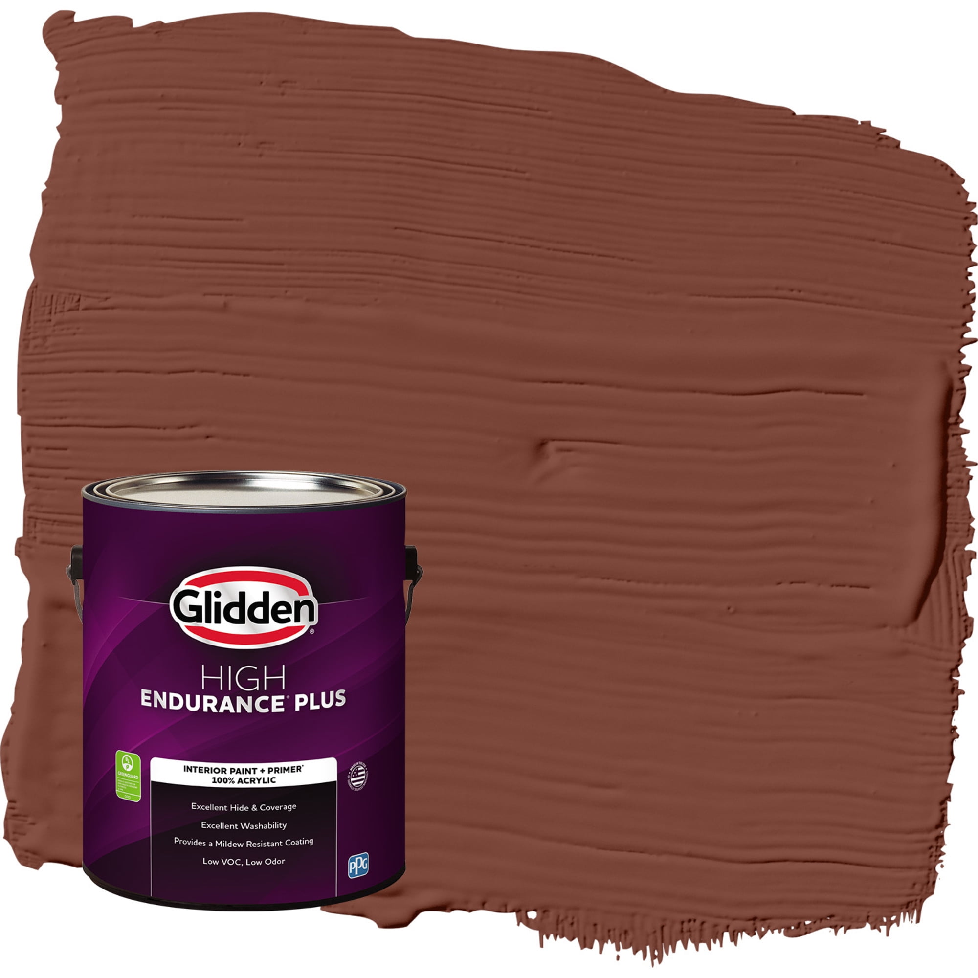 Glidden HEP Warm Mahogany / Red Eggshell Interior Paint with Primer, 1 ...