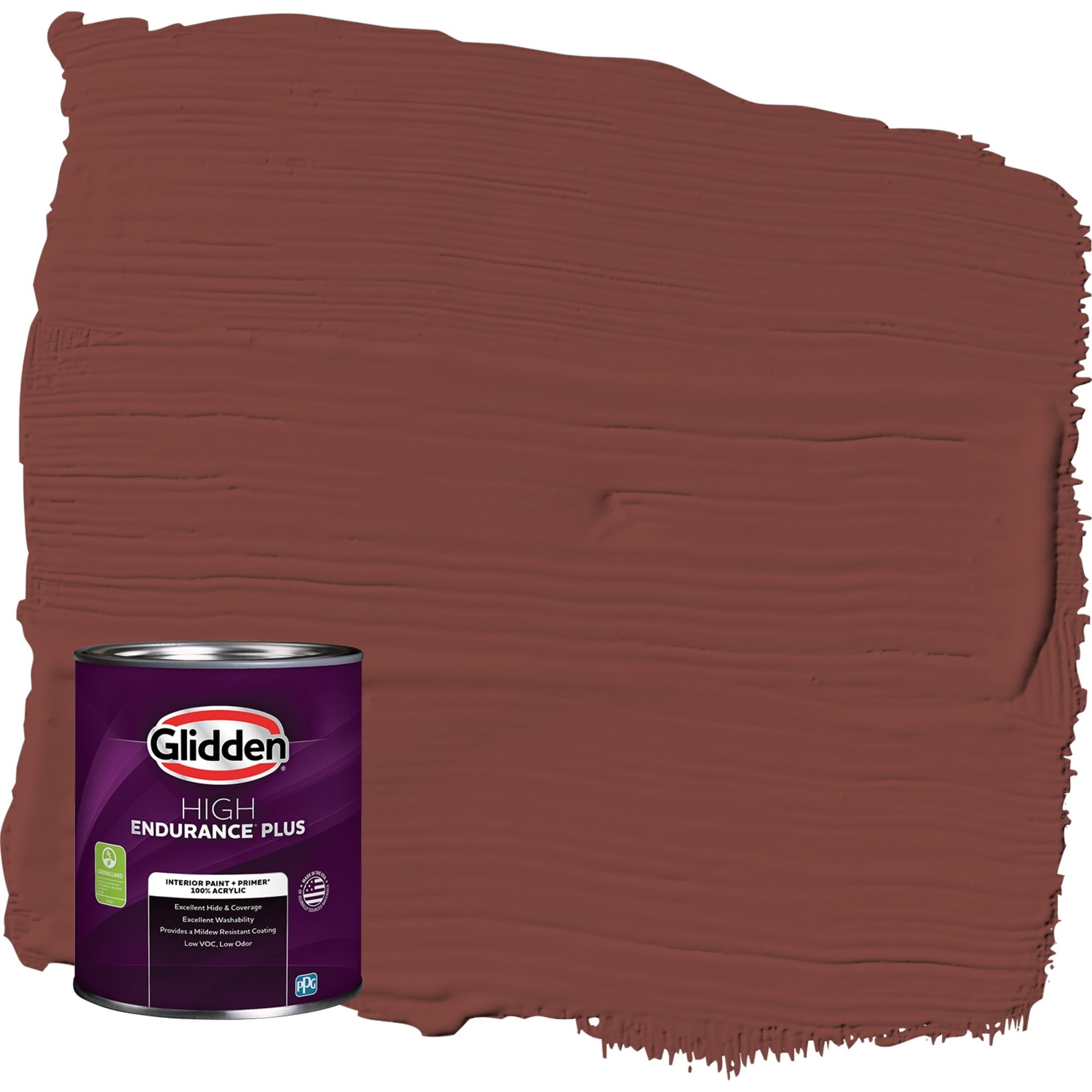 Glidden HEP Sweet Spiceberry / Red Eggshell Interior Paint with Primer ...