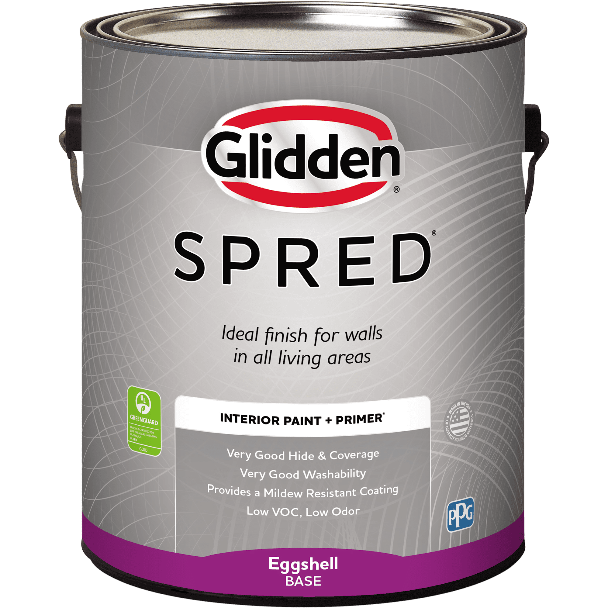 Glidden Int Spred Quicksilver Flat 1G - Walmart.com
