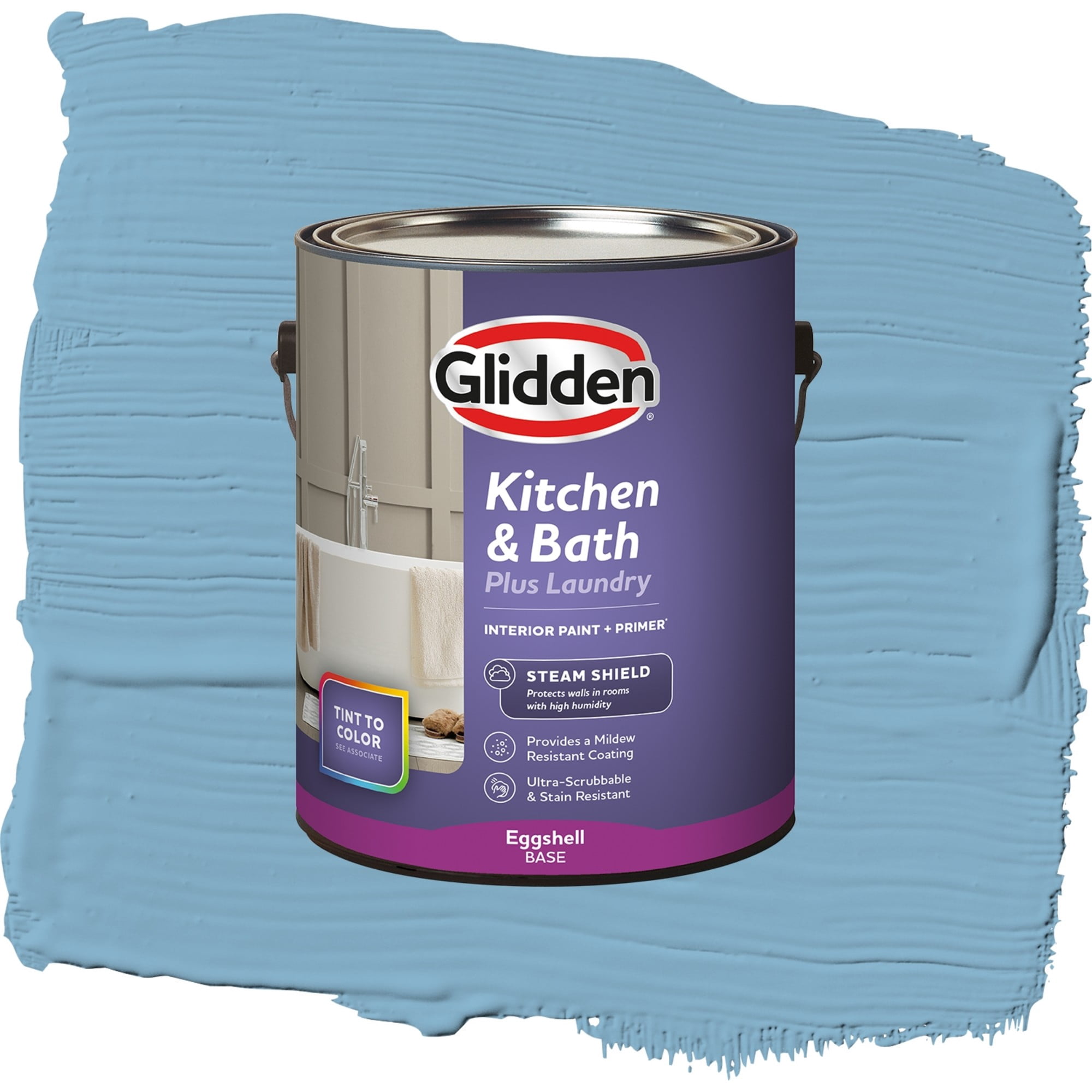 Glidden Glidden Kitchen Bath and Laundry Arabella / Blue, Eggshell ...