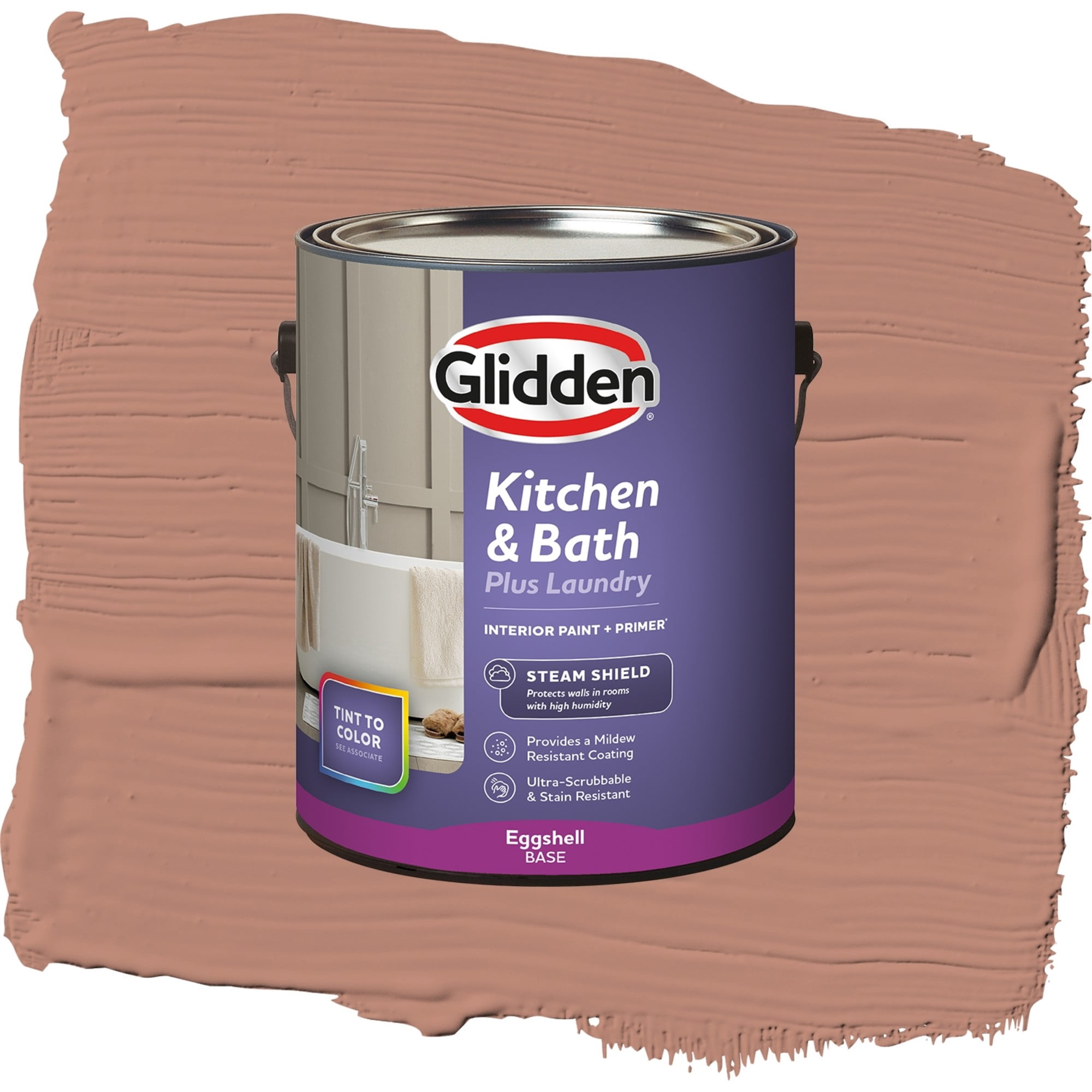 Glidden Glidden Kitchen Bath and Laundry Big Cypress / Orange, Eggshell ...