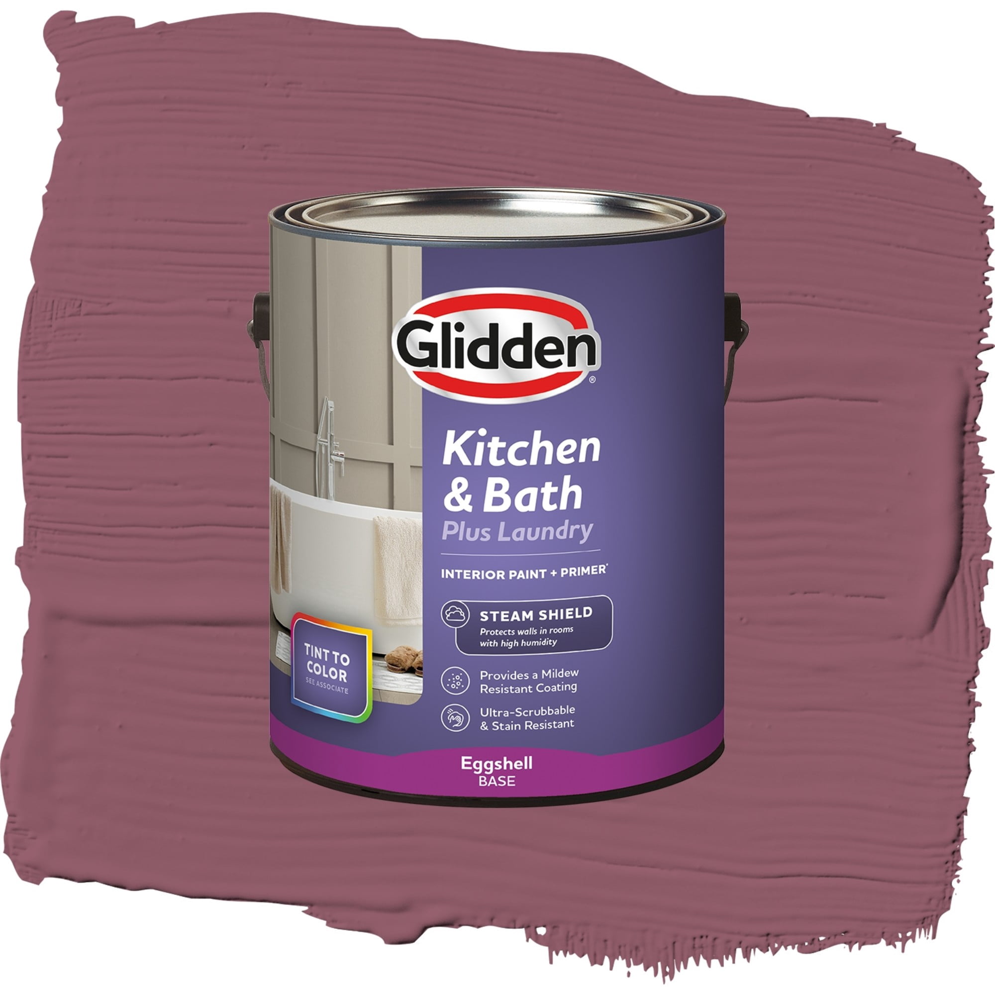 Glidden Glidden Kitchen Bath and Laundry Cabernet / Red, Eggshell ...