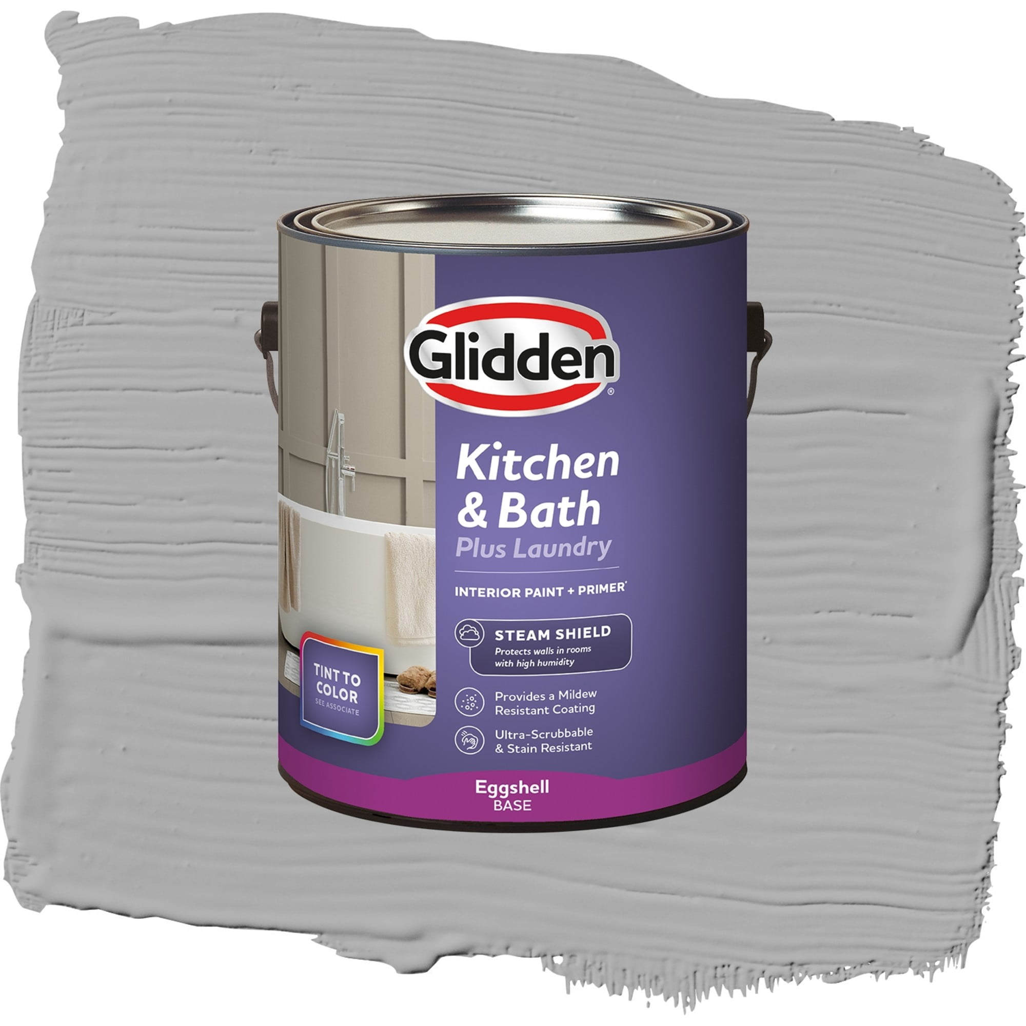 Glidden Glidden Kitchen Bath and Laundry Flagstone / Gray, Eggshell ...
