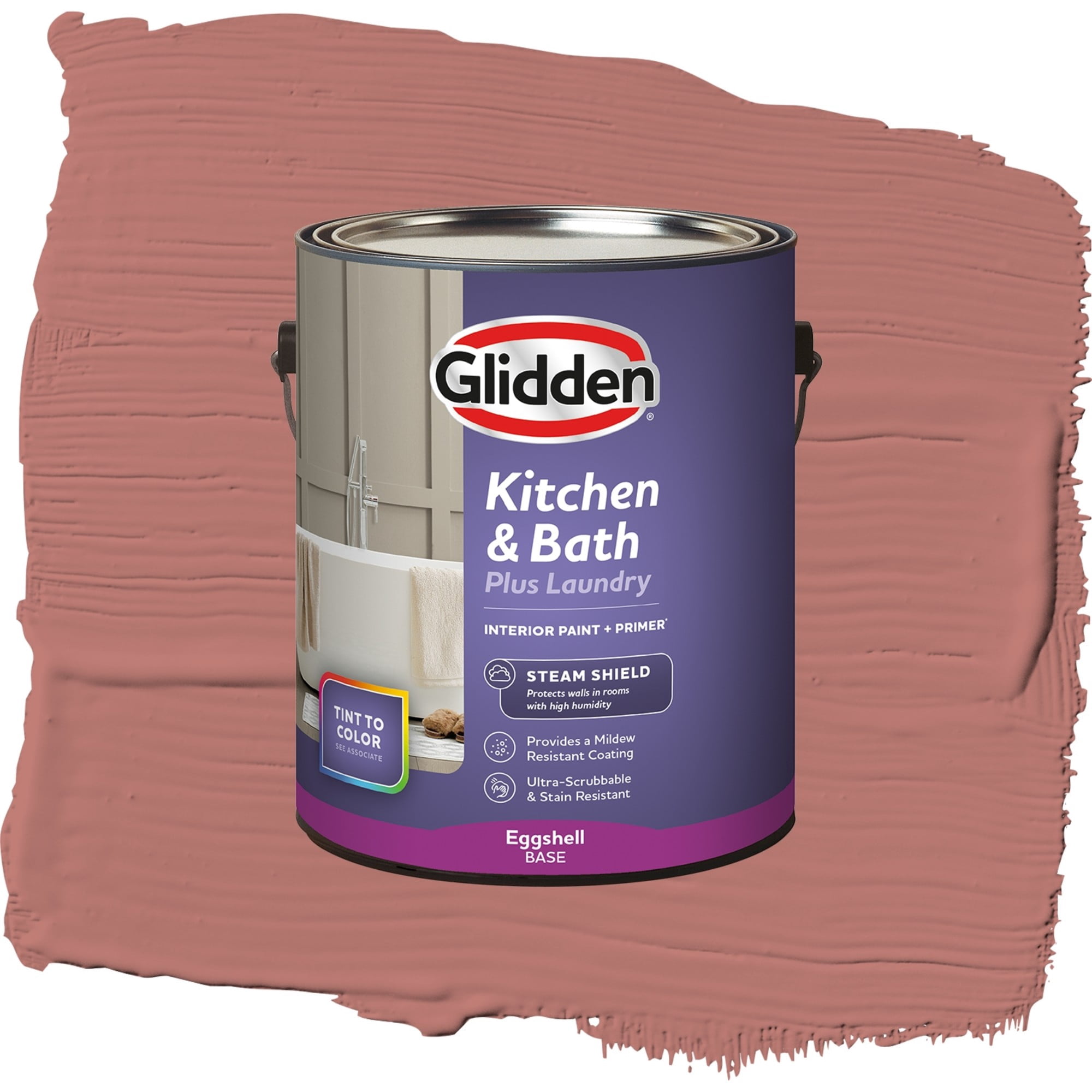 Glidden Glidden Kitchen Bath and Laundry French Gray Linen / Green ...