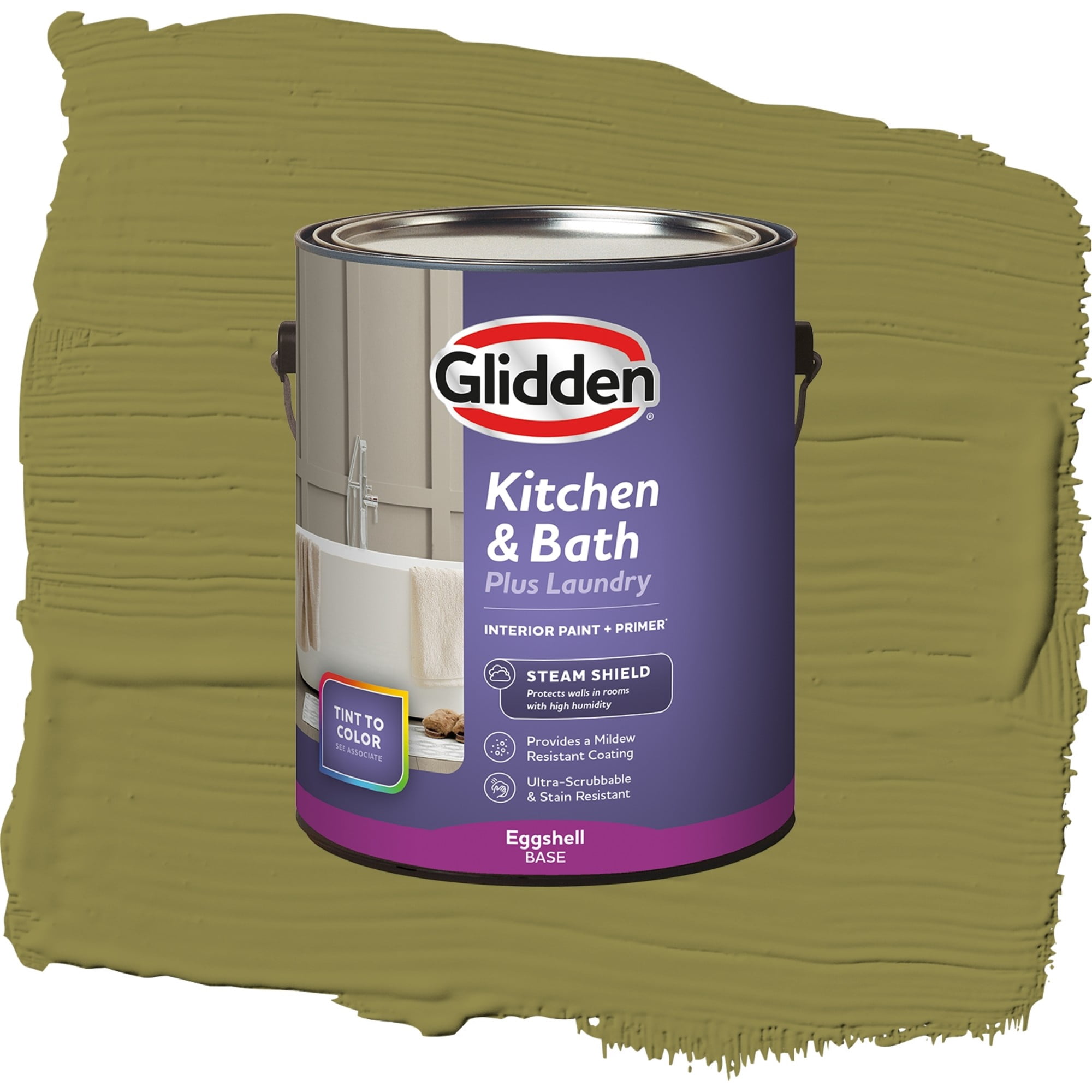 Glidden Glidden Kitchen Bath and Laundry Frog's Legs / Green, Eggshell ...