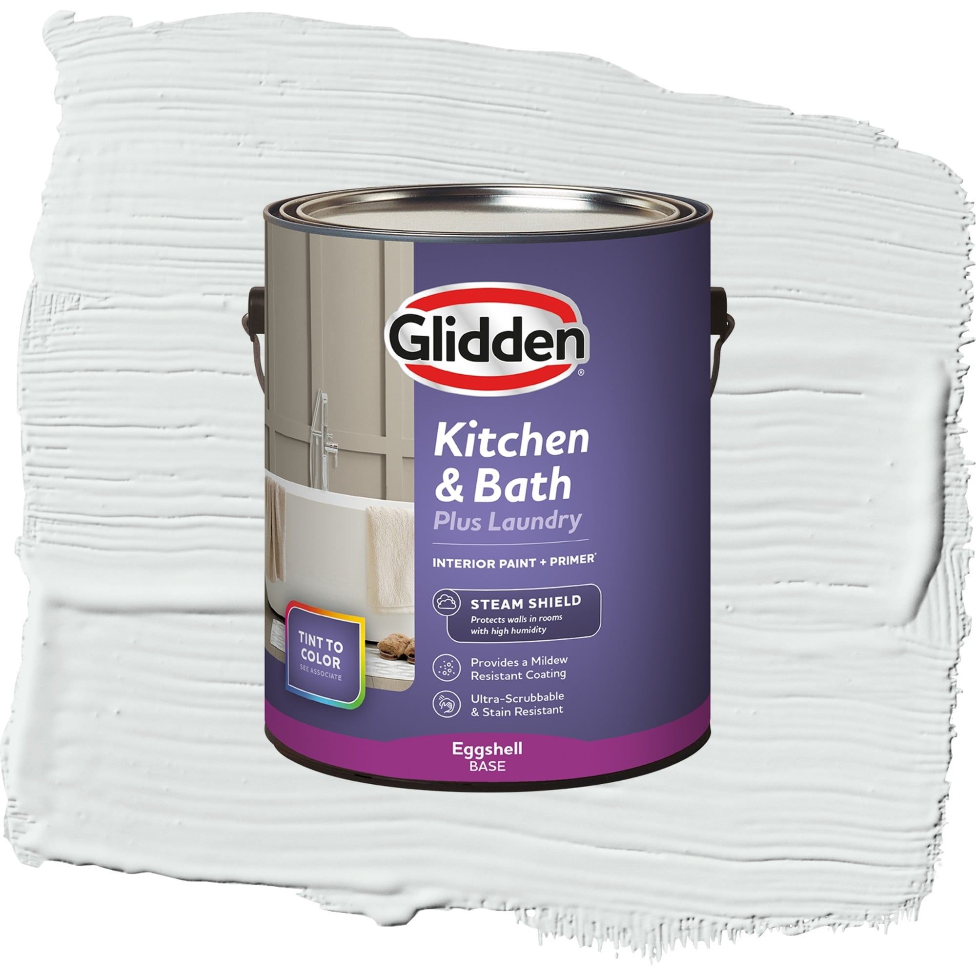 Glidden Glidden Kitchen Bath and Laundry Gray Glimpse / Blue, Eggshell ...