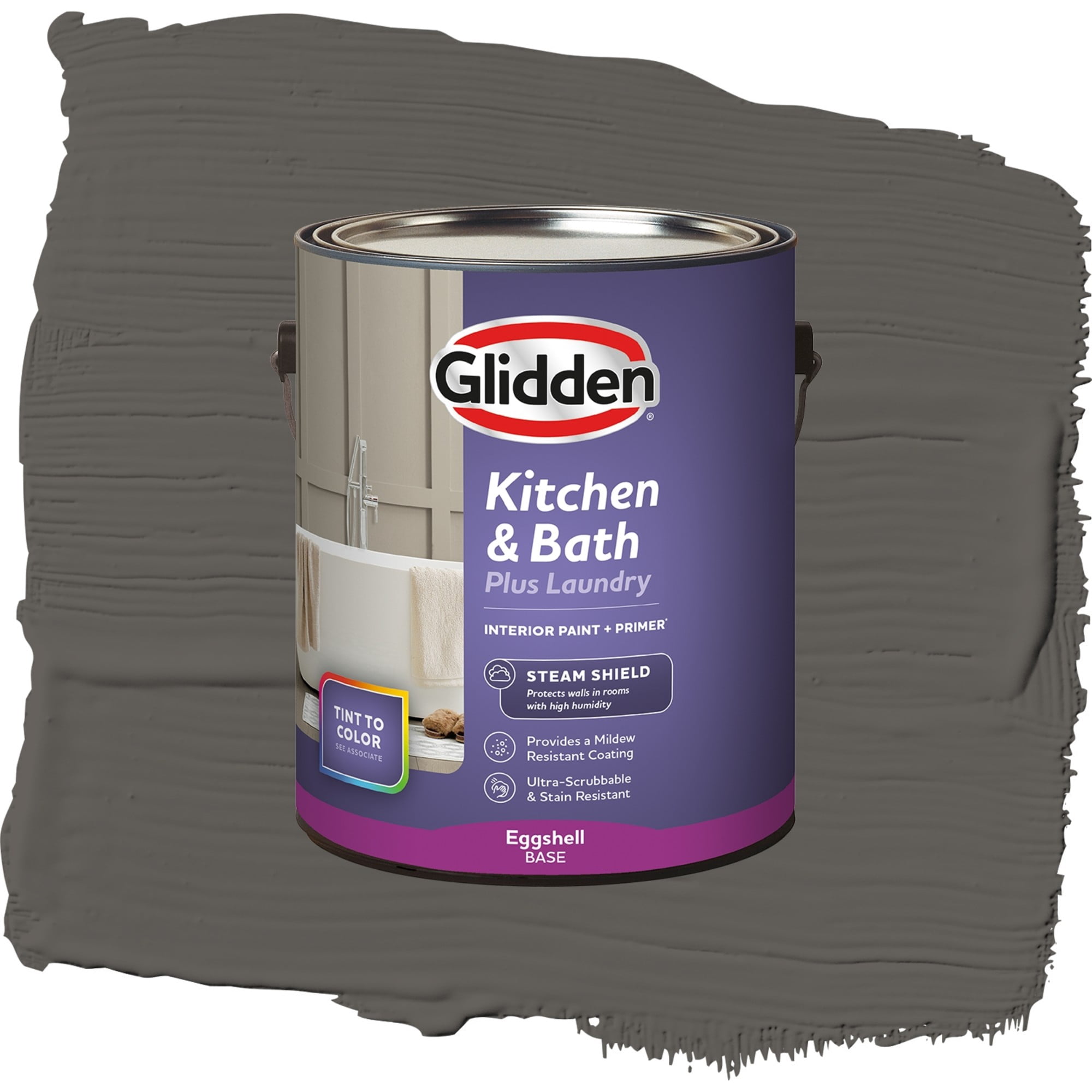 Glidden Glidden Kitchen Bath and Laundry Stone's Throw / Gray, Eggshell ...
