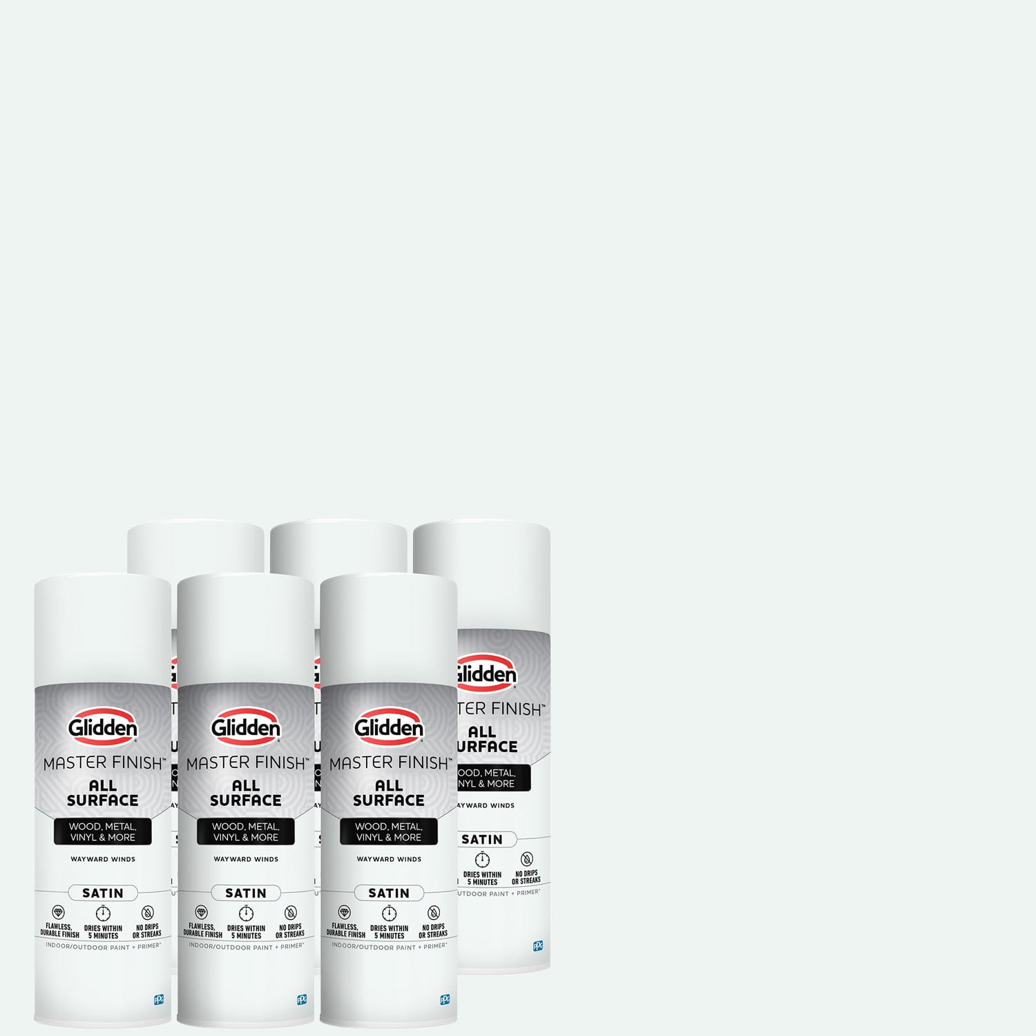 Glidden Master Finish 12 oz. Satin Wayward Winds Interior/Exterior All ...