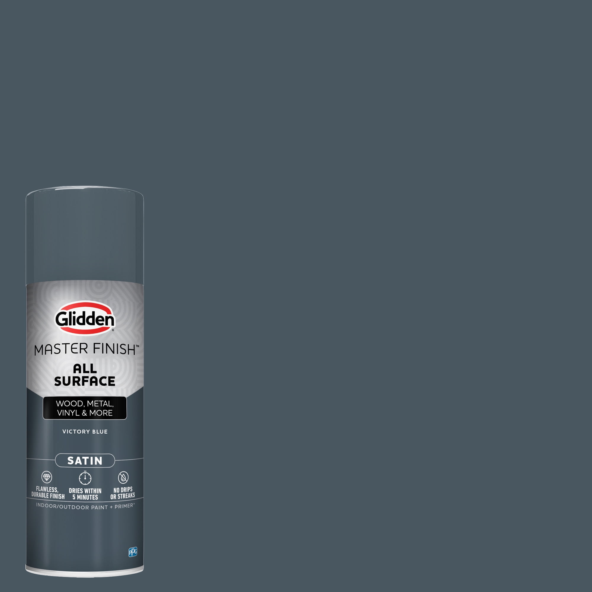 Glidden 12 oz. Satin Victory Blue Interior/Exterior All Surface Spray ...