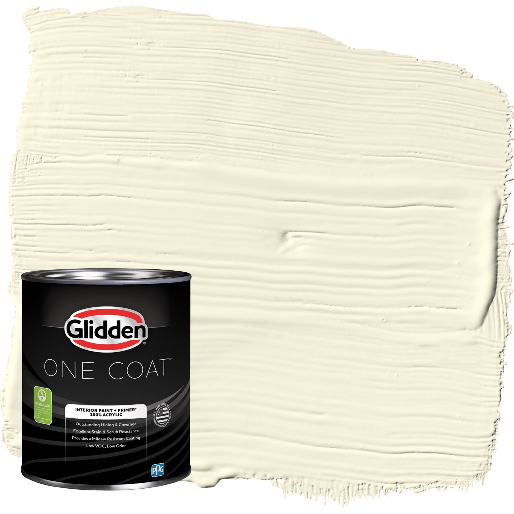 Glidden One Coat 1 Quart Lotus Flower / Yellow Semi-Gloss Interior ...