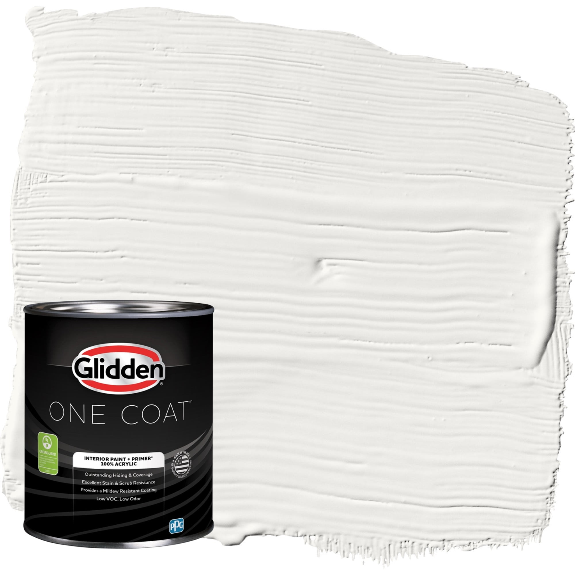 Glidden One Coat 1 Quart Silver Feather / Beige Semi-Gloss Interior ...