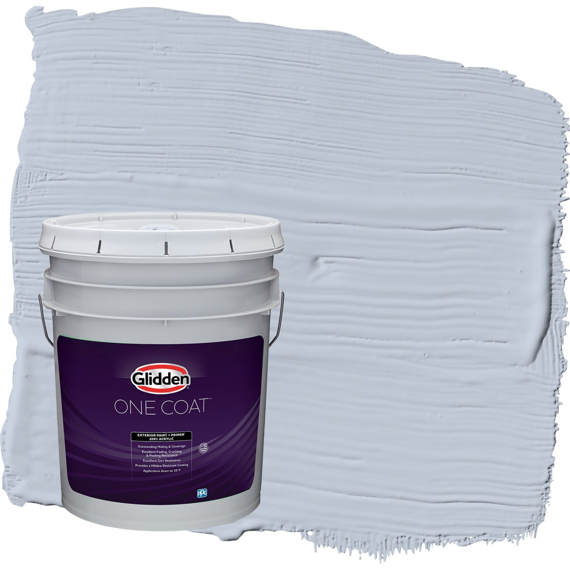 Glidden One Coat Northern Exposure / Blue Semi-Gloss Exterior Paint ...