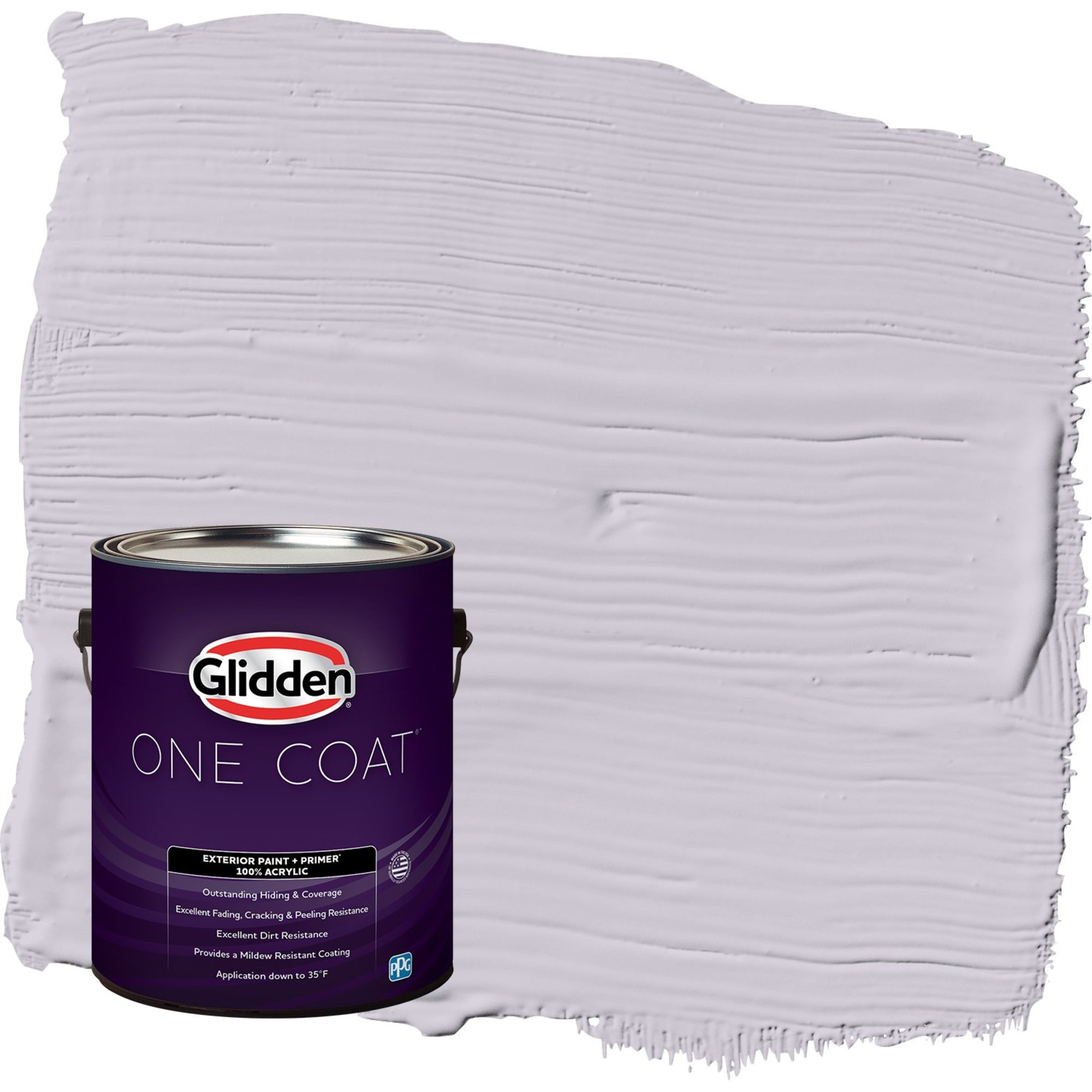 Glidden One Coat Silver Chalice / Purple Flat Exterior Paint with ...