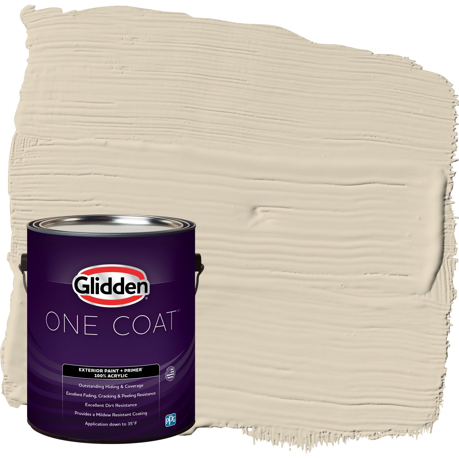 Glidden One Coat Exterior Paint and Primer, Toasted Almond / Beige ...
