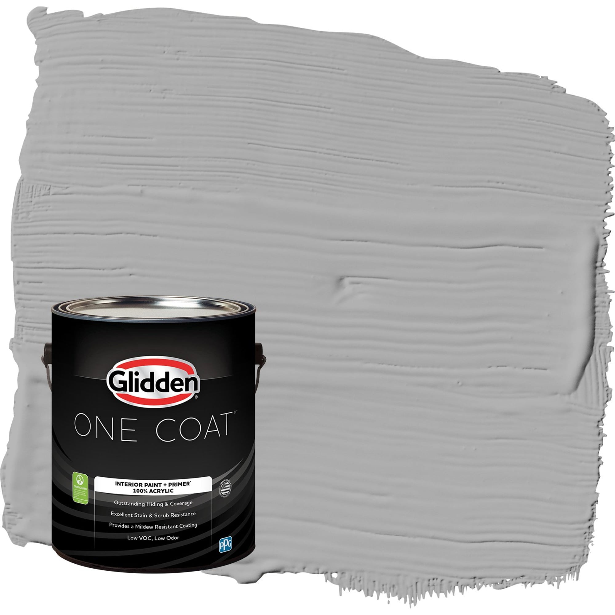 Glidden One Coat Flagstone / Gray Eggshell Interior Paint with Primer ...