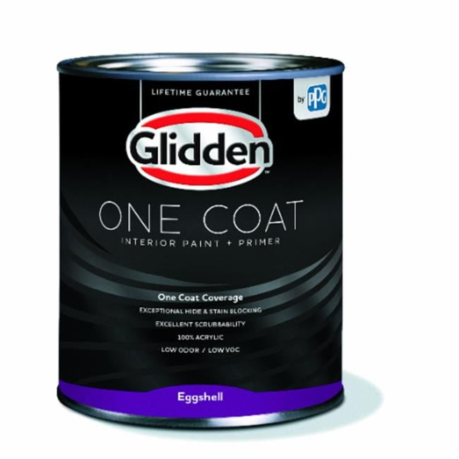 Glidden One Coat Interior Paint + Primer Eggshell - White & Pastel Base ...
