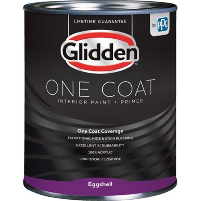 Glidden One Coat Interior Paint + Primer Flat - Ultra Deep Base - 1 Qt ...