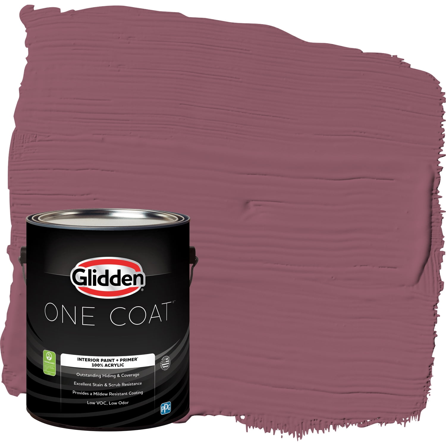 Glidden One Coat Interior Paint and Primer, Cabernet / Red, Gallon ...