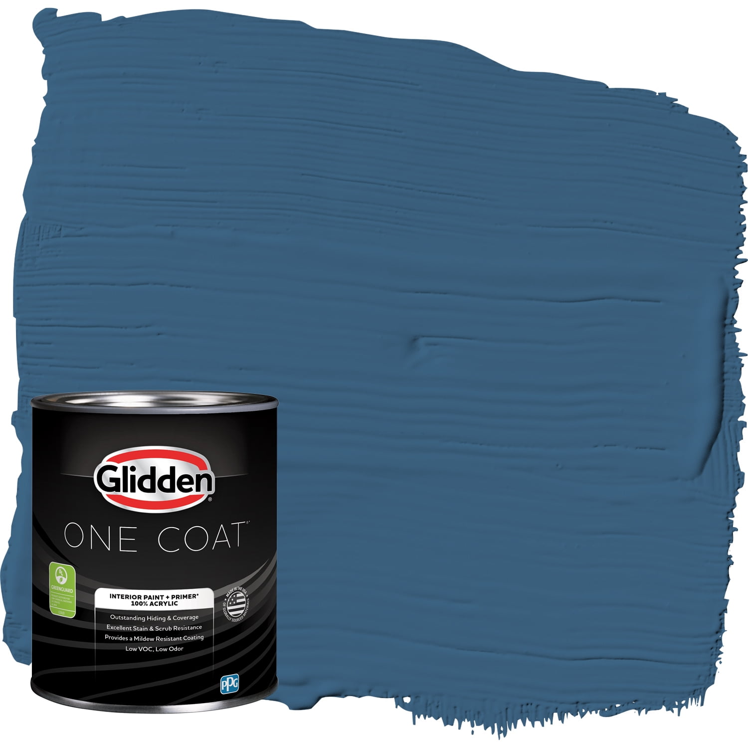Glidden One Coat Interior Paint and Primer, Chinese Porcelain / Blue, 1 ...
