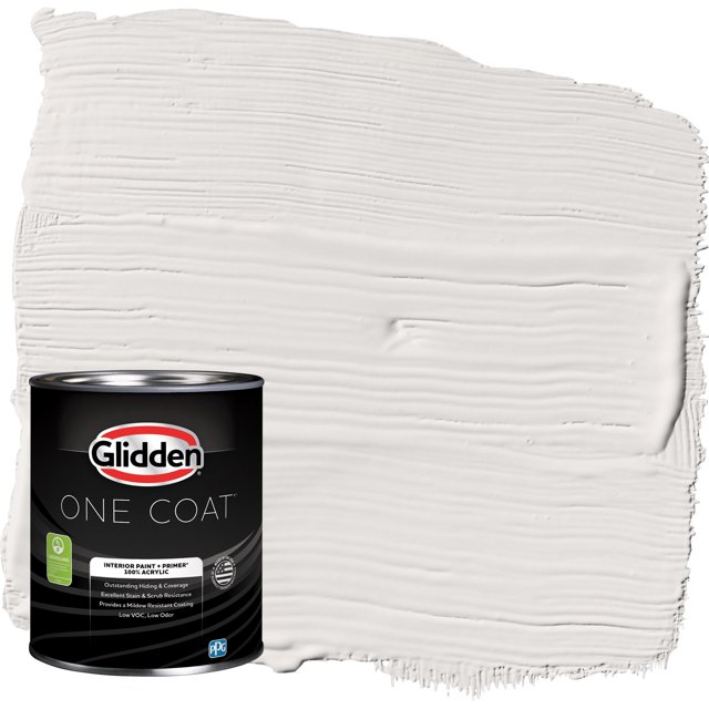 Glidden One Coat Interior Paint and Primer, Dusky Dawn / Gray, 1 Quart ...