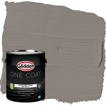 Glidden One Coat Interior Paint and Primer, Stone's Throw / Gray, 1 ...