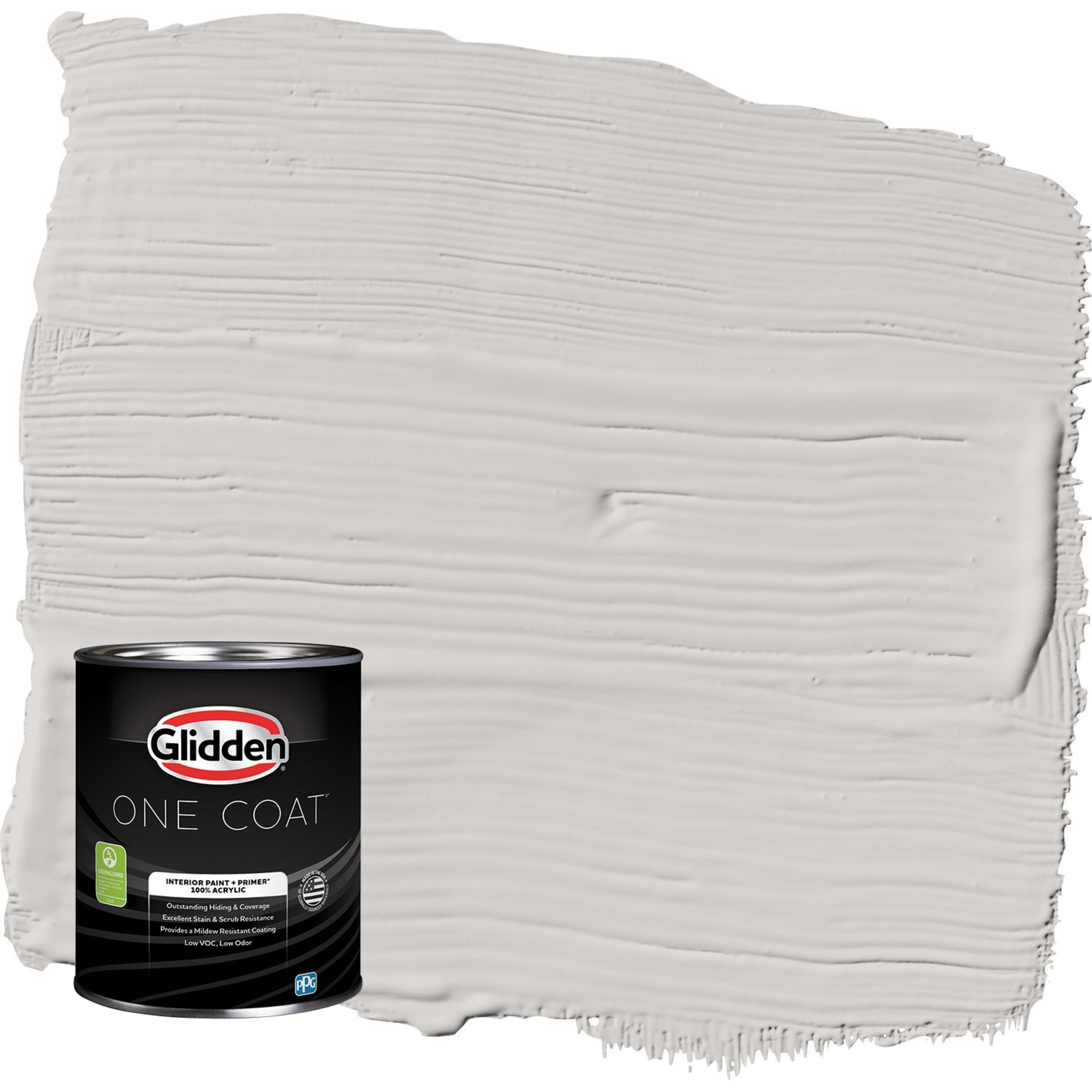 Glidden One Coat Elusion / Grey Semi-Gloss Interior Paint with Primer ...