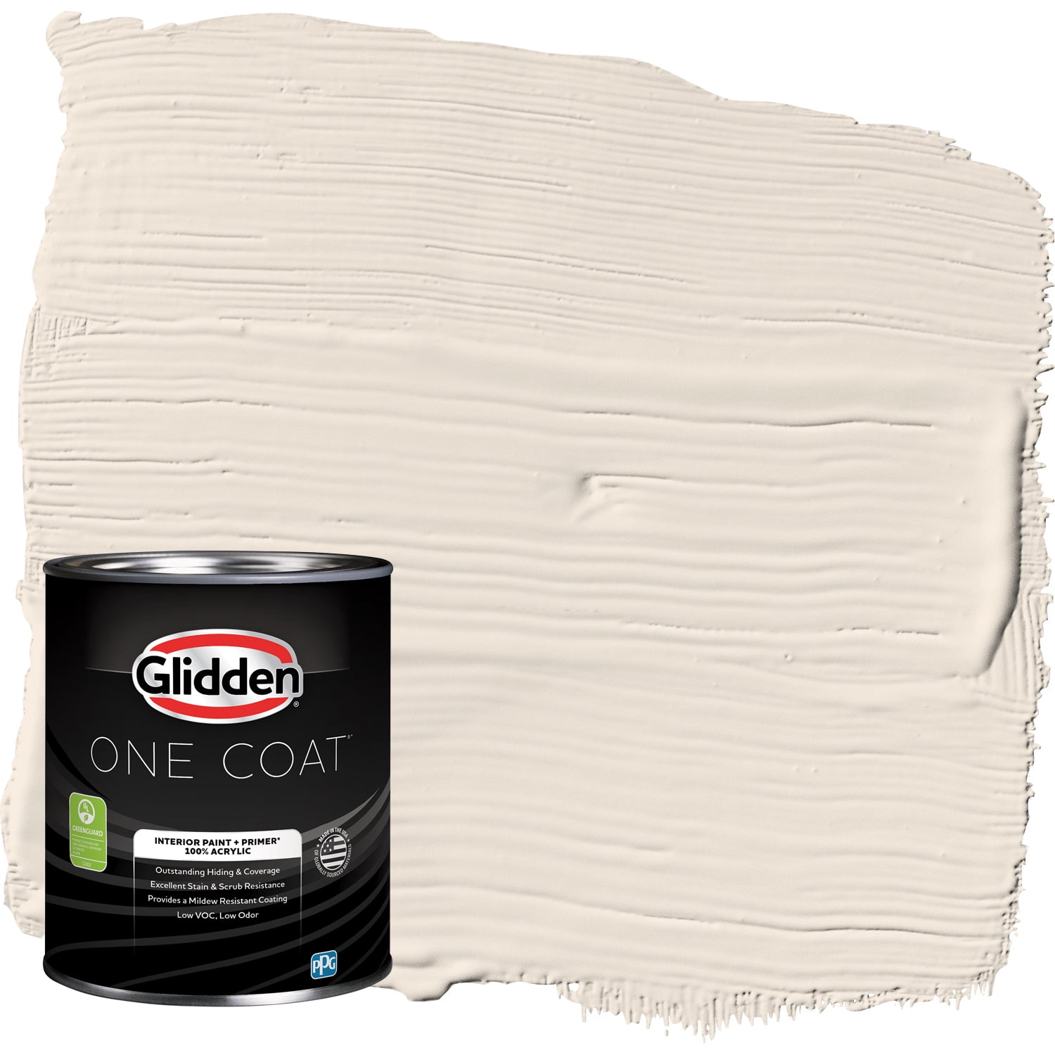 Glidden One Coat Interior Paint and Primer, Moroccan Moonlight / White ...