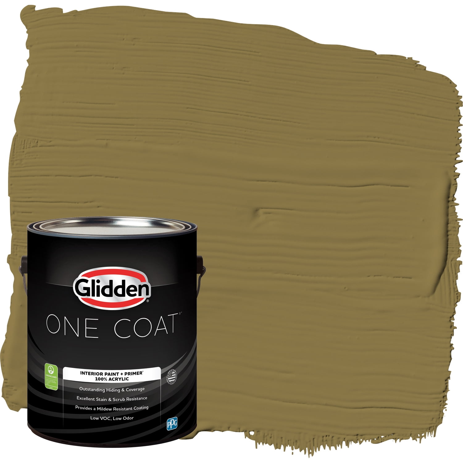 Glidden One Coat Interior Paint and Primer, Pickled Okra / Green, 1 ...