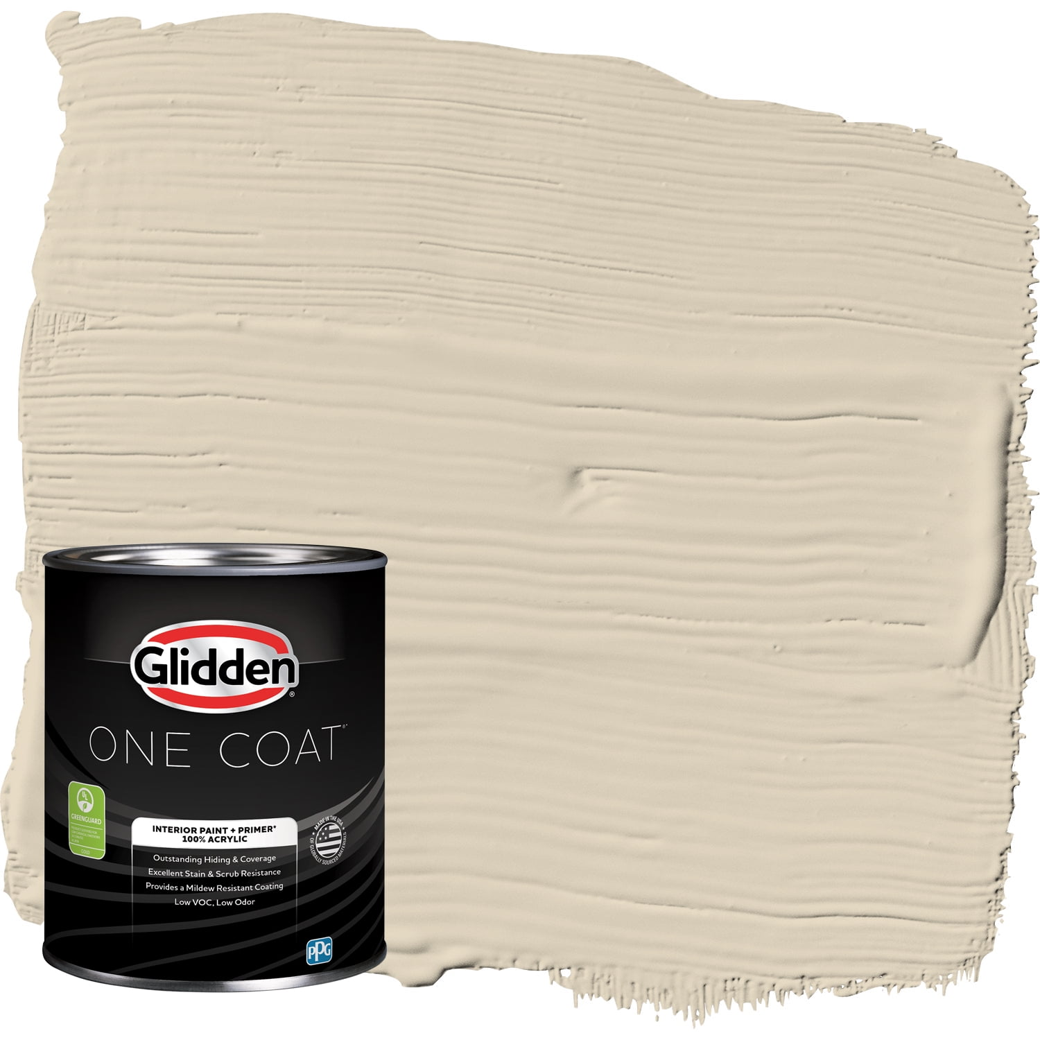 Glidden One Coat Interior Paint and Primer, Toasted Almond / Beige, 1 ...