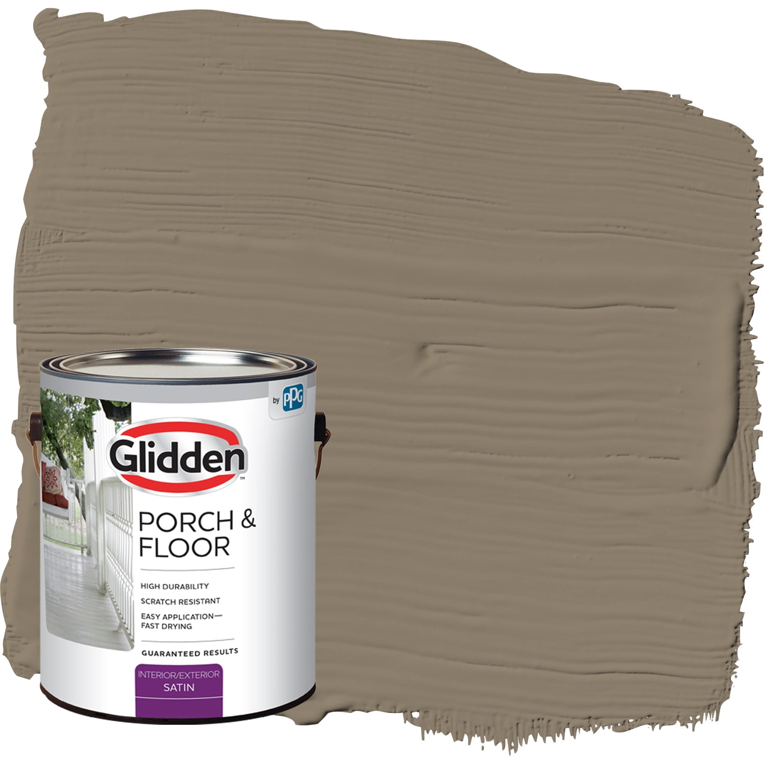 Glidden Porch & Floor 1 gal. Patches Satin Interior/Exterior Paint with ...