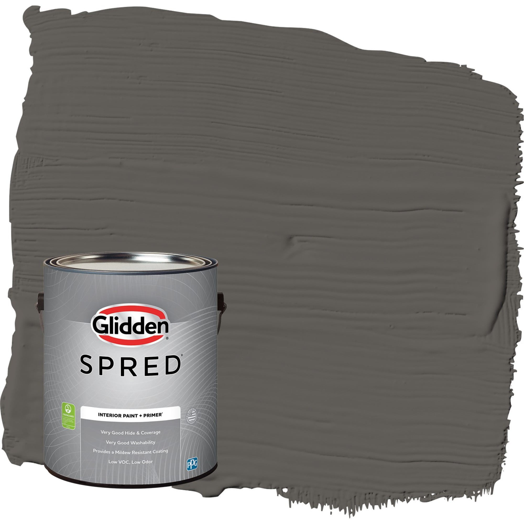 Glidden Spred Stone's Throw / Gray, Semi-Gloss Interior Paint with ...